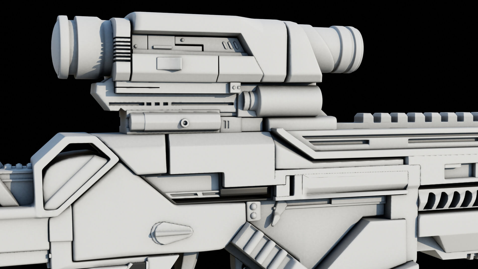 Assault Rifle Gun 01 All PBR Unity UE Textures Included - 3D Model by ...