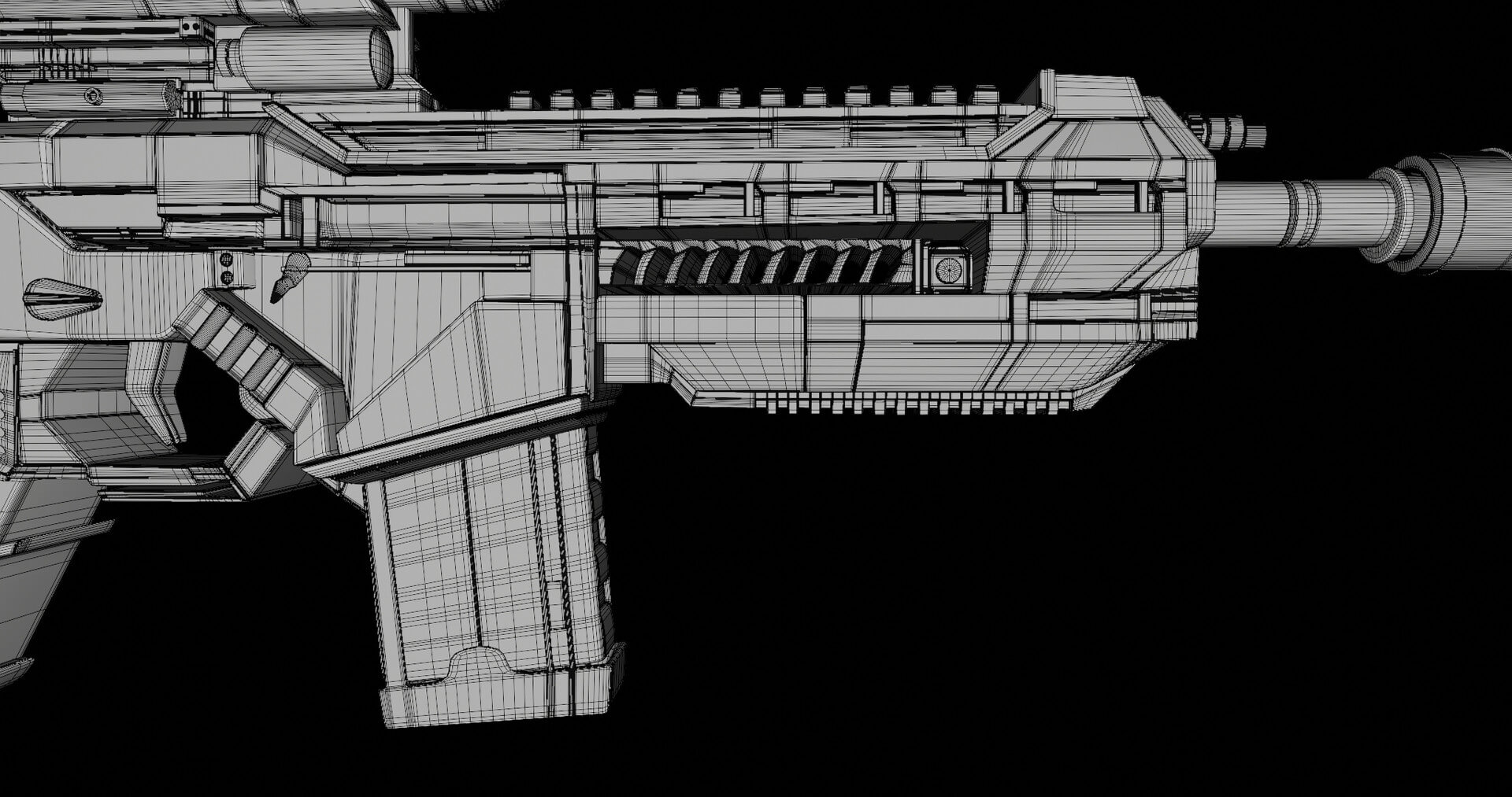 Assault Rifle Gun 01 All PBR Unity UE Textures Included - 3D Model by ...