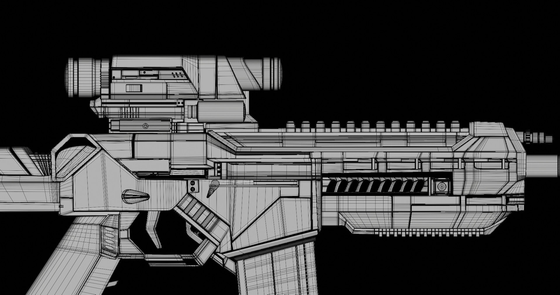 Assault Rifle Gun 01 All PBR Unity UE Textures Included - 3D Model by ...