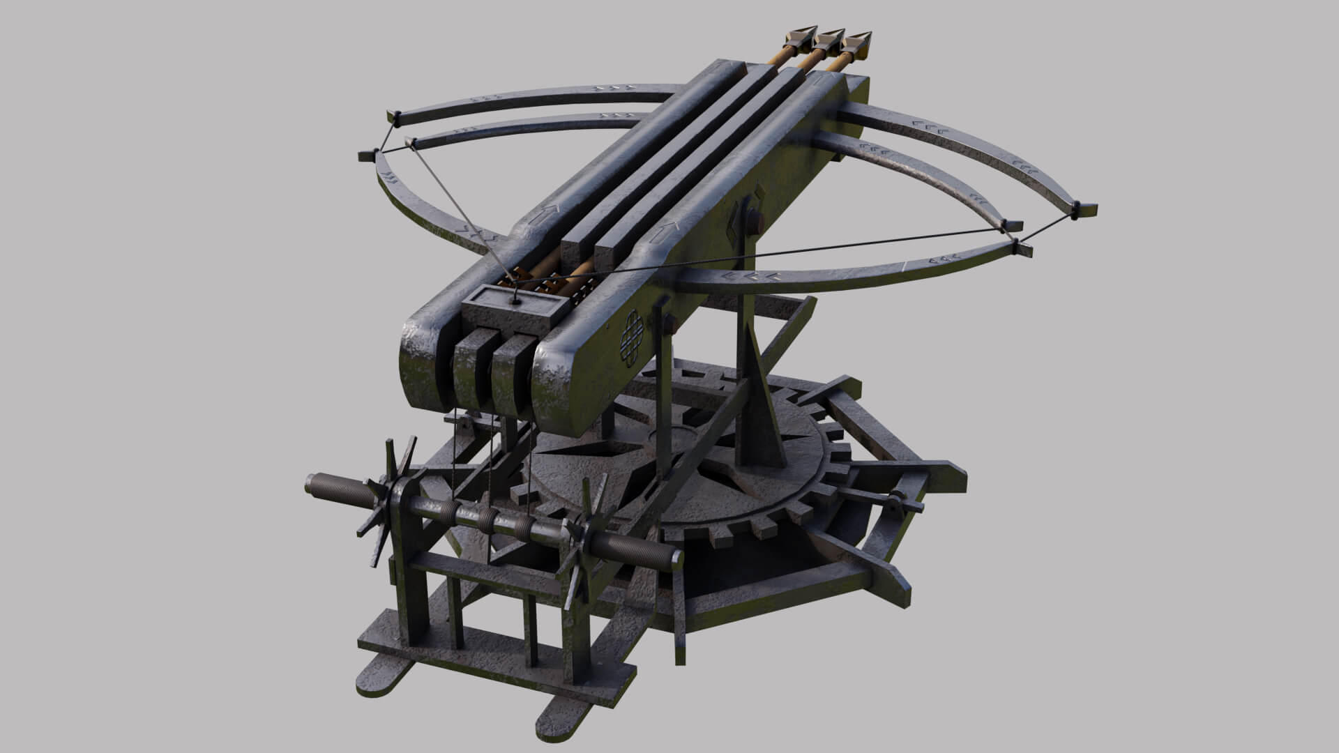 Ballista Weapon Rocket Arrow Launcher Metal - 3D Model by Eight Vertex