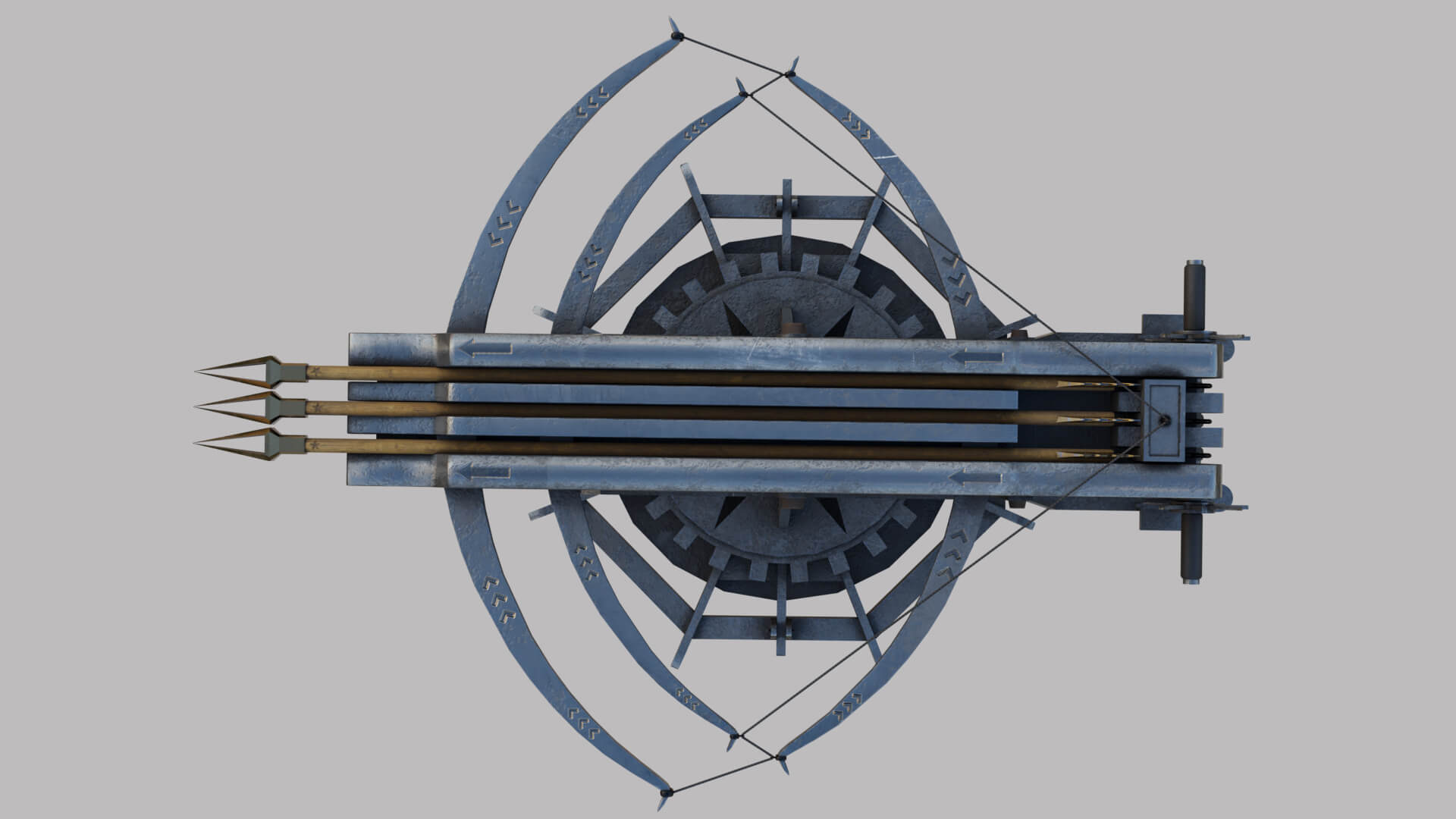 Ballista Weapon Rocket Arrow Launcher Metal - 3D Model by Eight Vertex