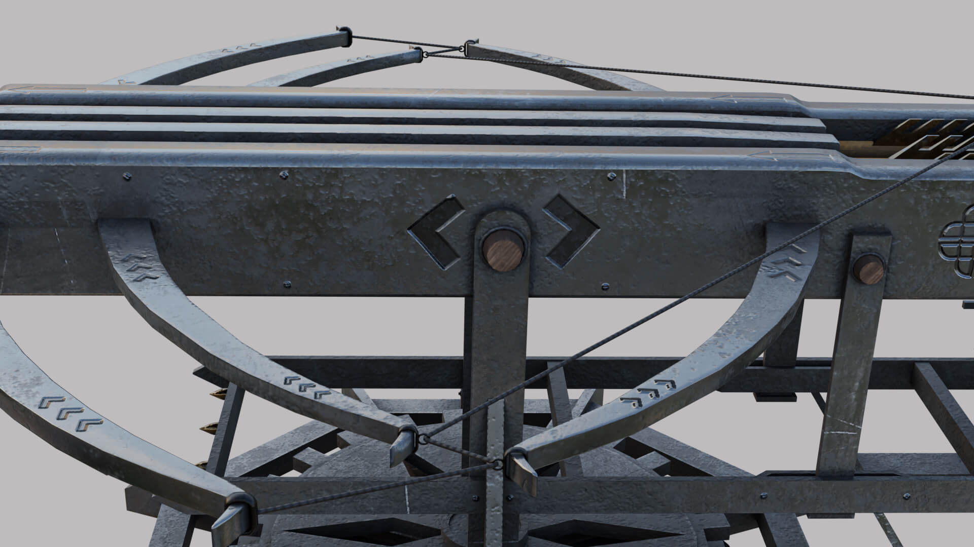 Ballista Weapon Rocket Arrow Launcher Metal - 3D Model by Eight Vertex