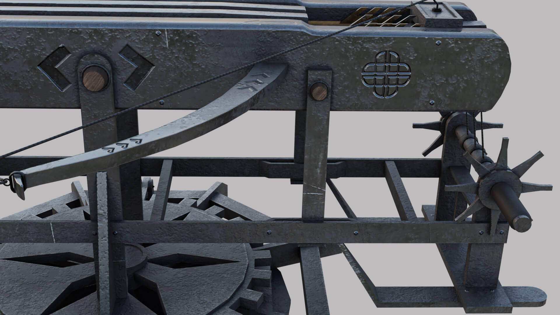 Ballista Weapon Rocket Arrow Launcher Metal - 3D Model by Eight Vertex