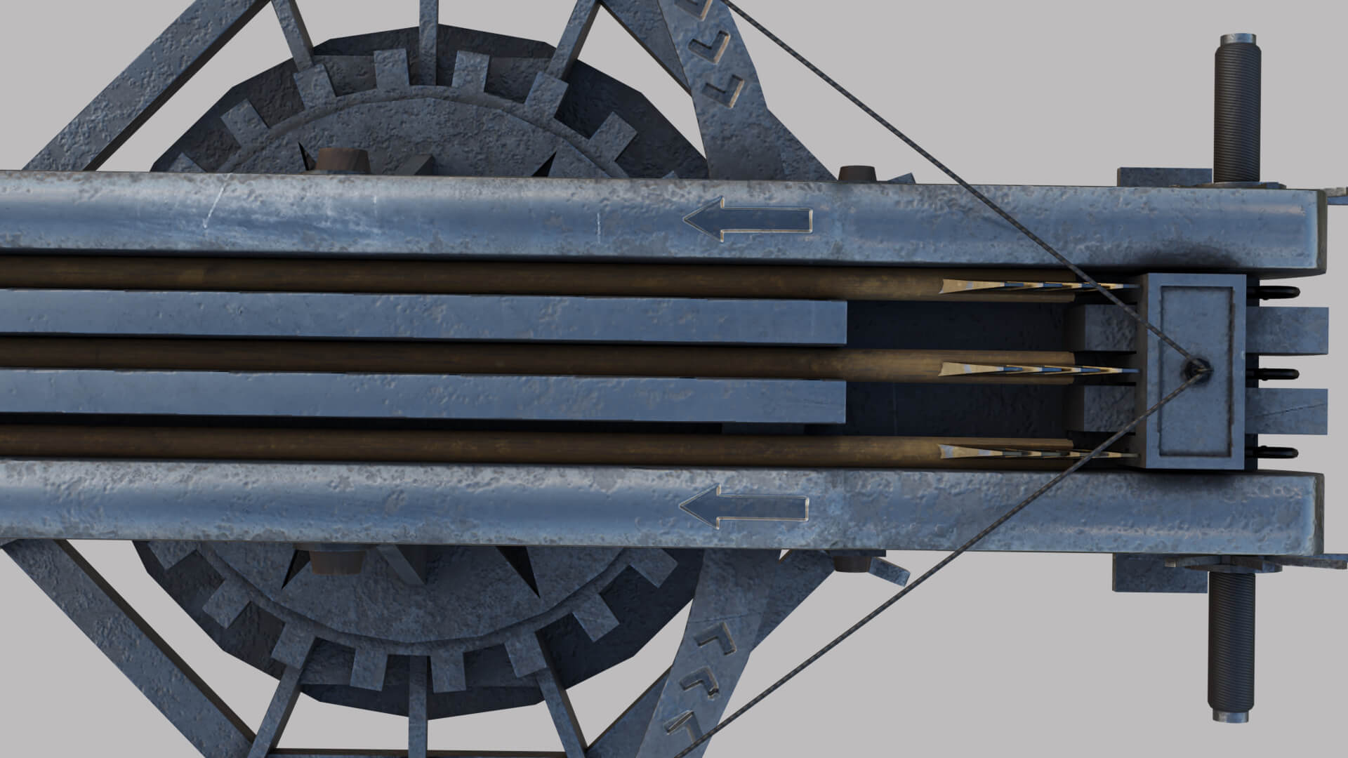 Ballista Weapon Rocket Arrow Launcher Metal - 3D Model by Eight Vertex