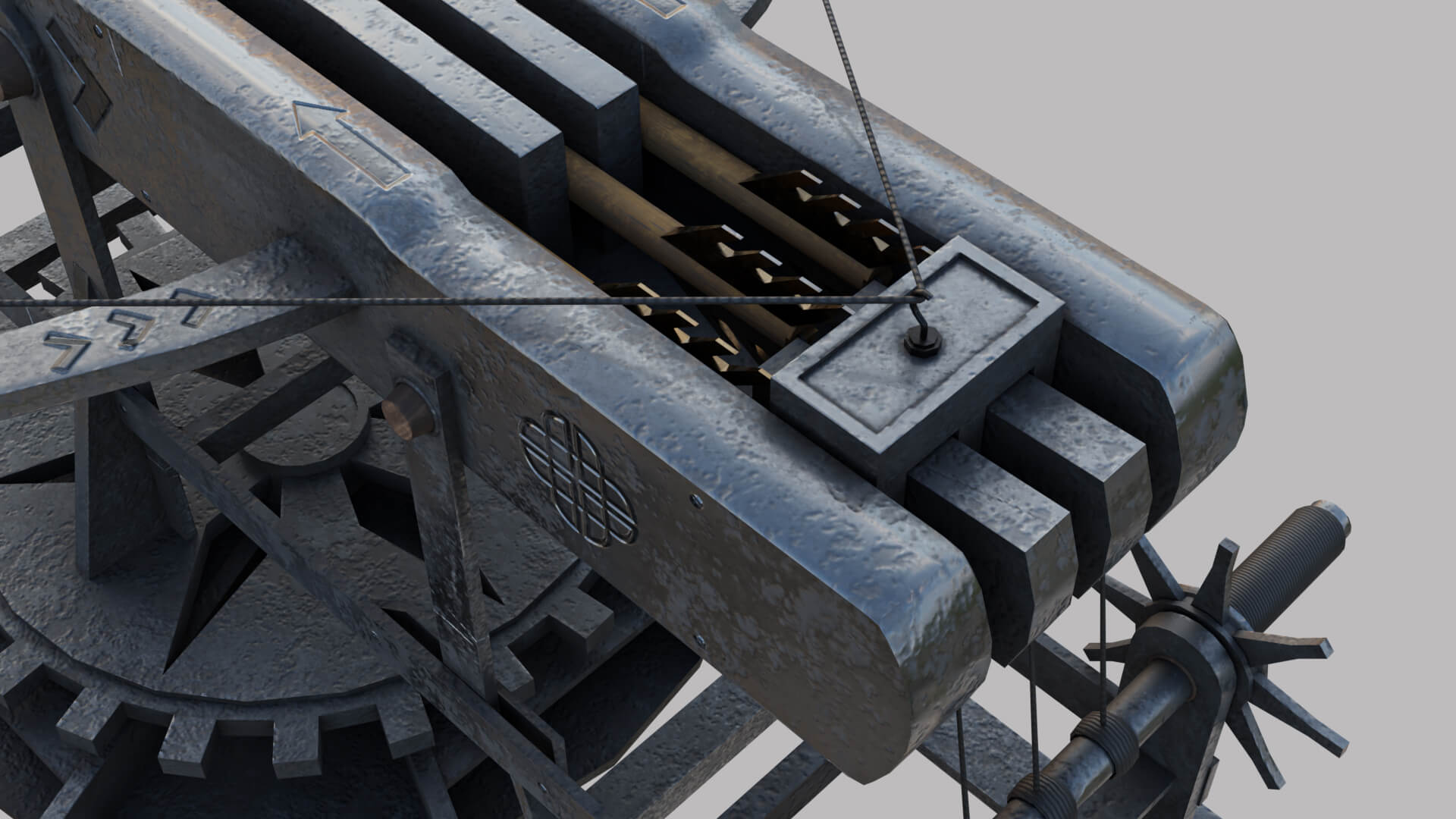 Ballista Weapon Rocket Arrow Launcher Metal - 3D Model by Eight Vertex