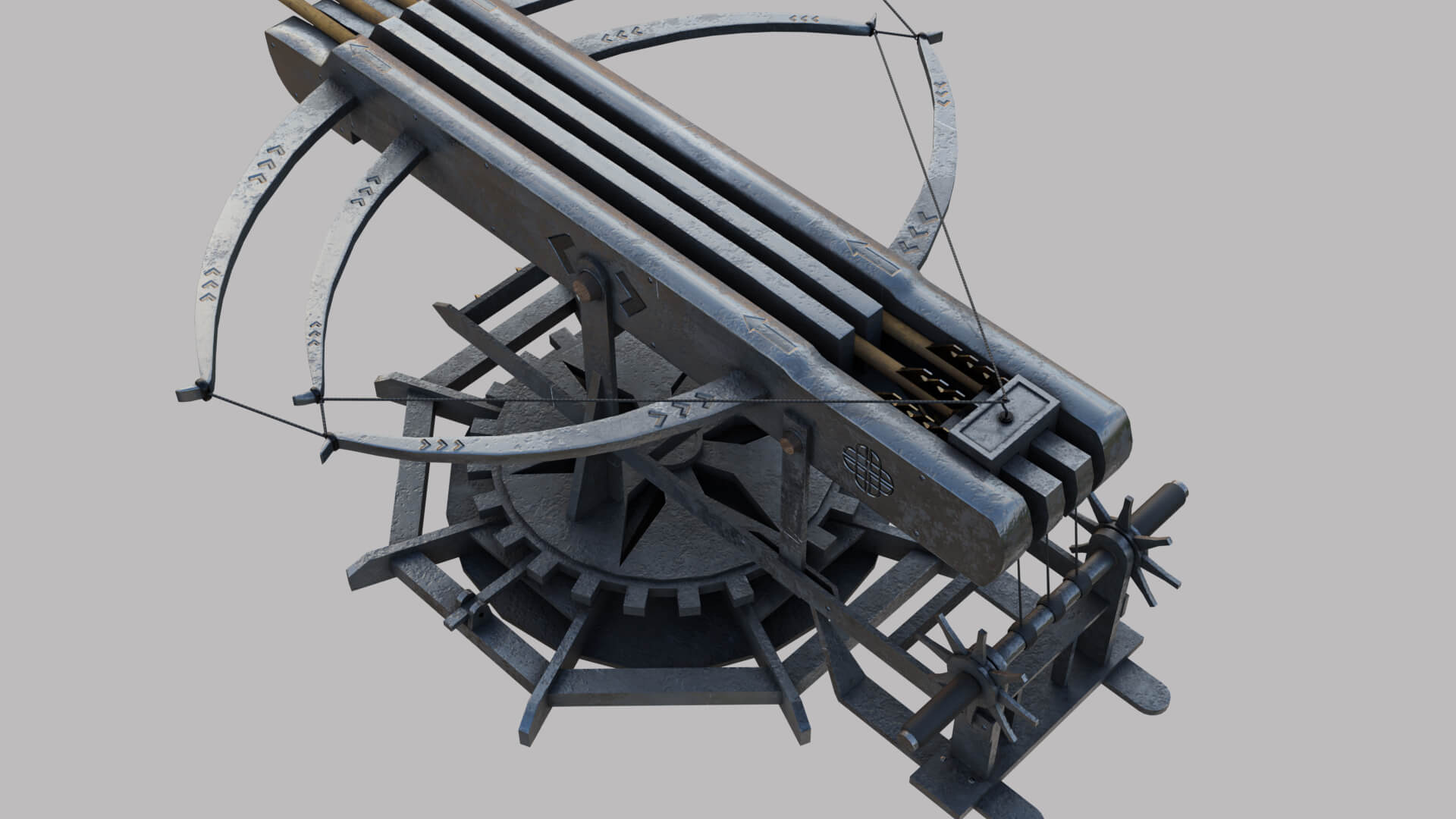 Ballista Weapon Rocket Arrow Launcher Metal - 3D Model by Eight Vertex