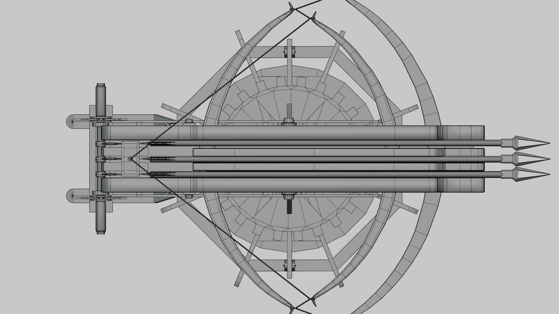 Ballista Weapon Rocket Arrow Launcher Metal - 3D Model by Eight Vertex