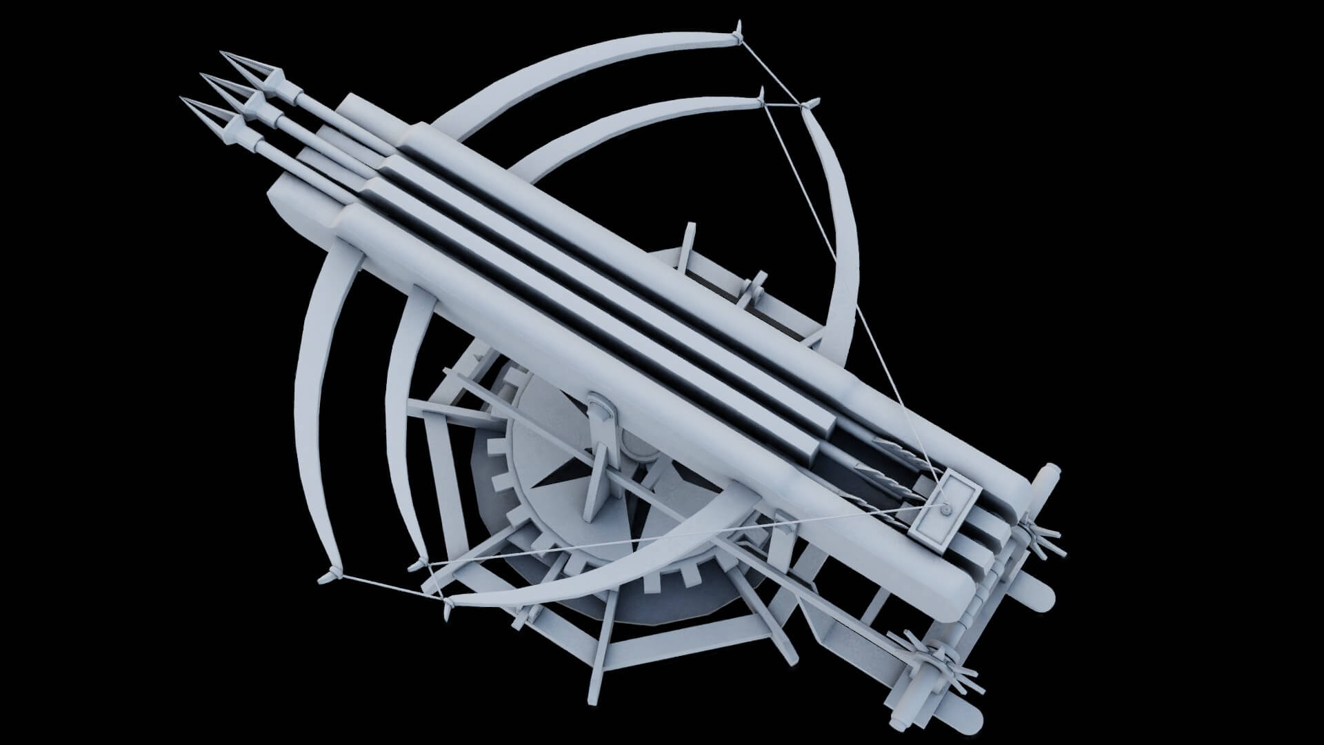 Ballista Weapon Rocket Arrow Launcher Metal - 3D Model by Eight Vertex