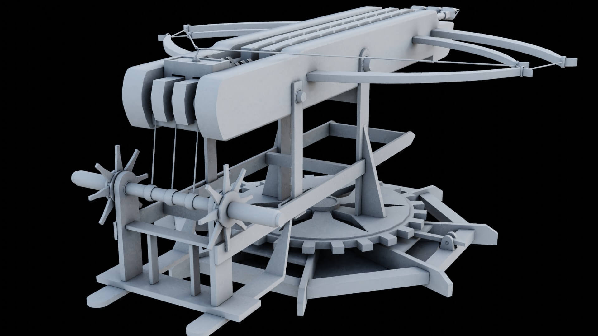 Ballista Weapon Rocket Arrow Launcher Metal - 3D Model by Eight Vertex