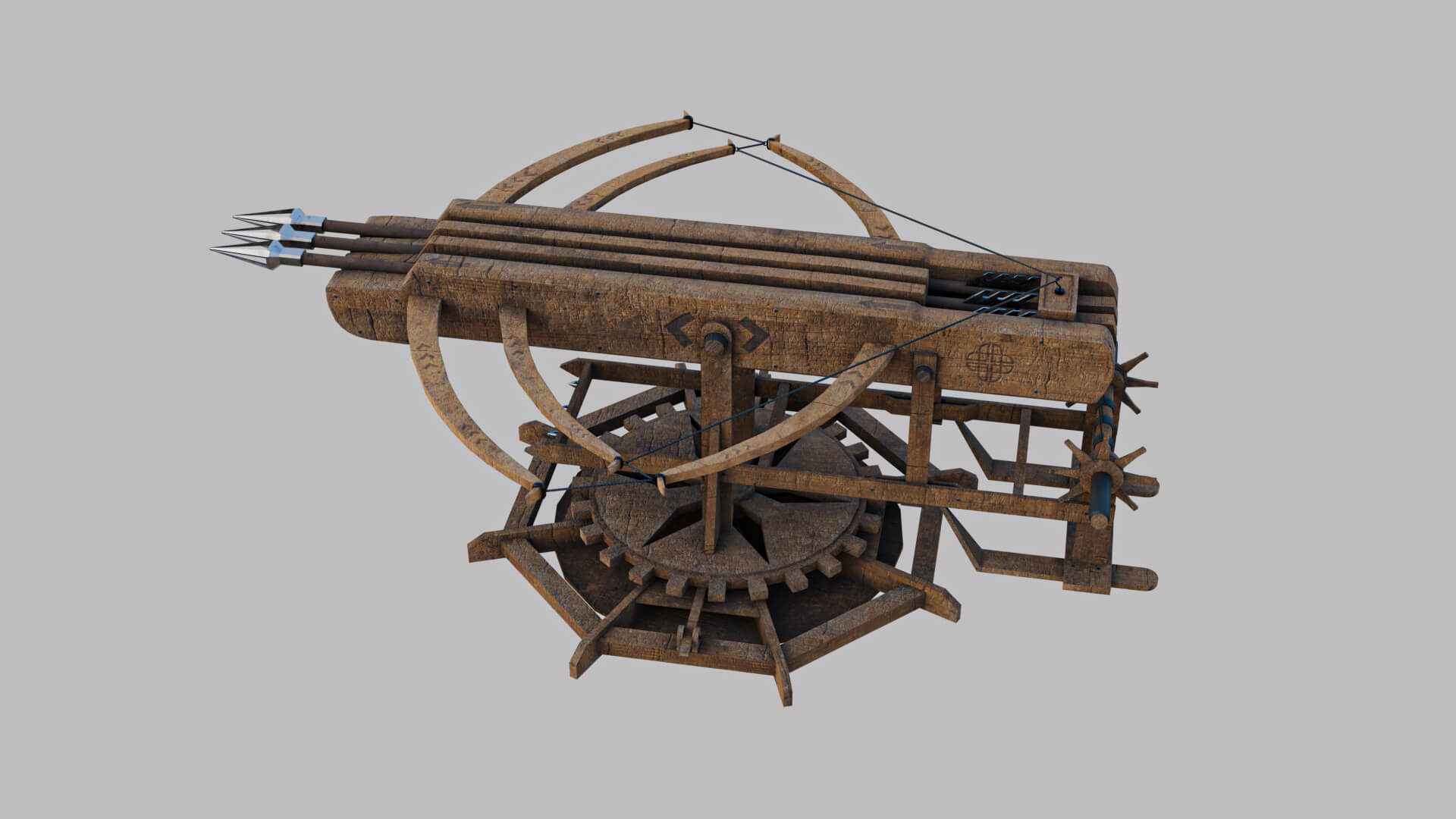 Ballista Weapon - Rocket Arrow Launcher 3D Model by Eight Vertex