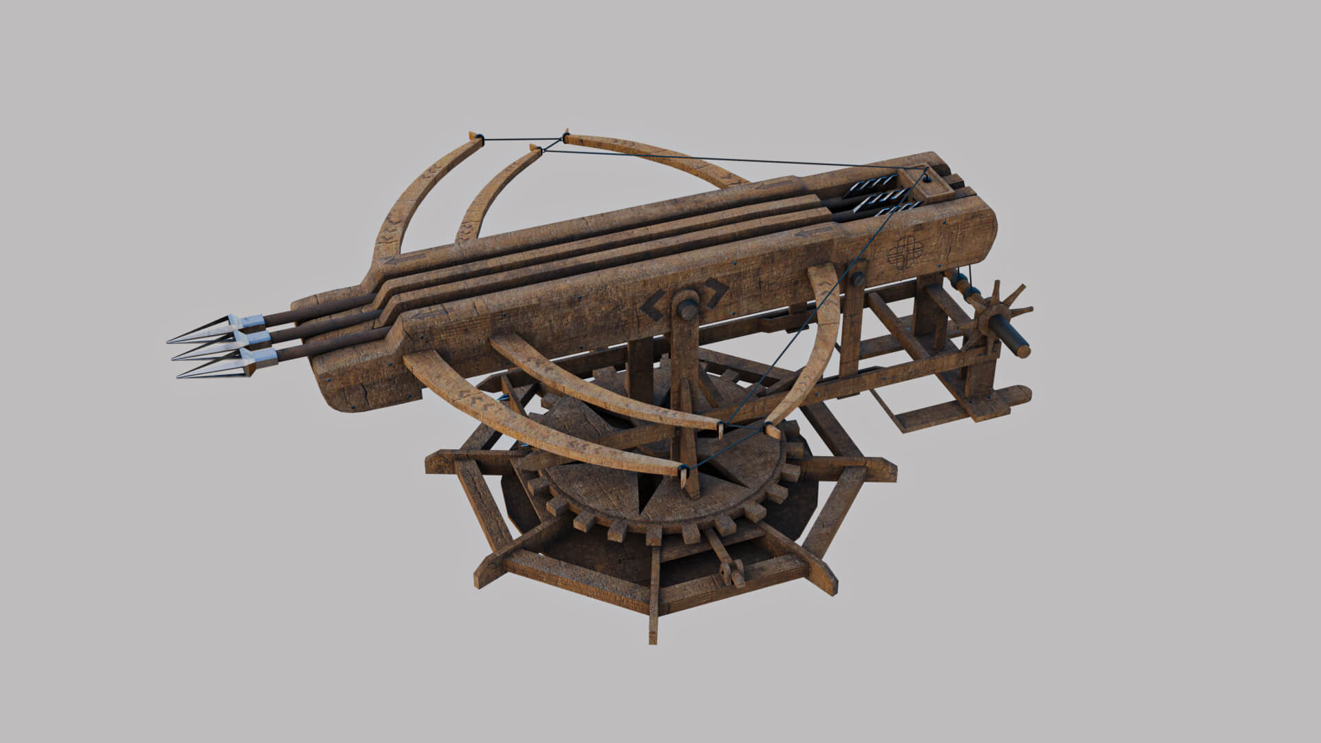 Ballista Weapon - Rocket Arrow Launcher 3D Model by Eight Vertex