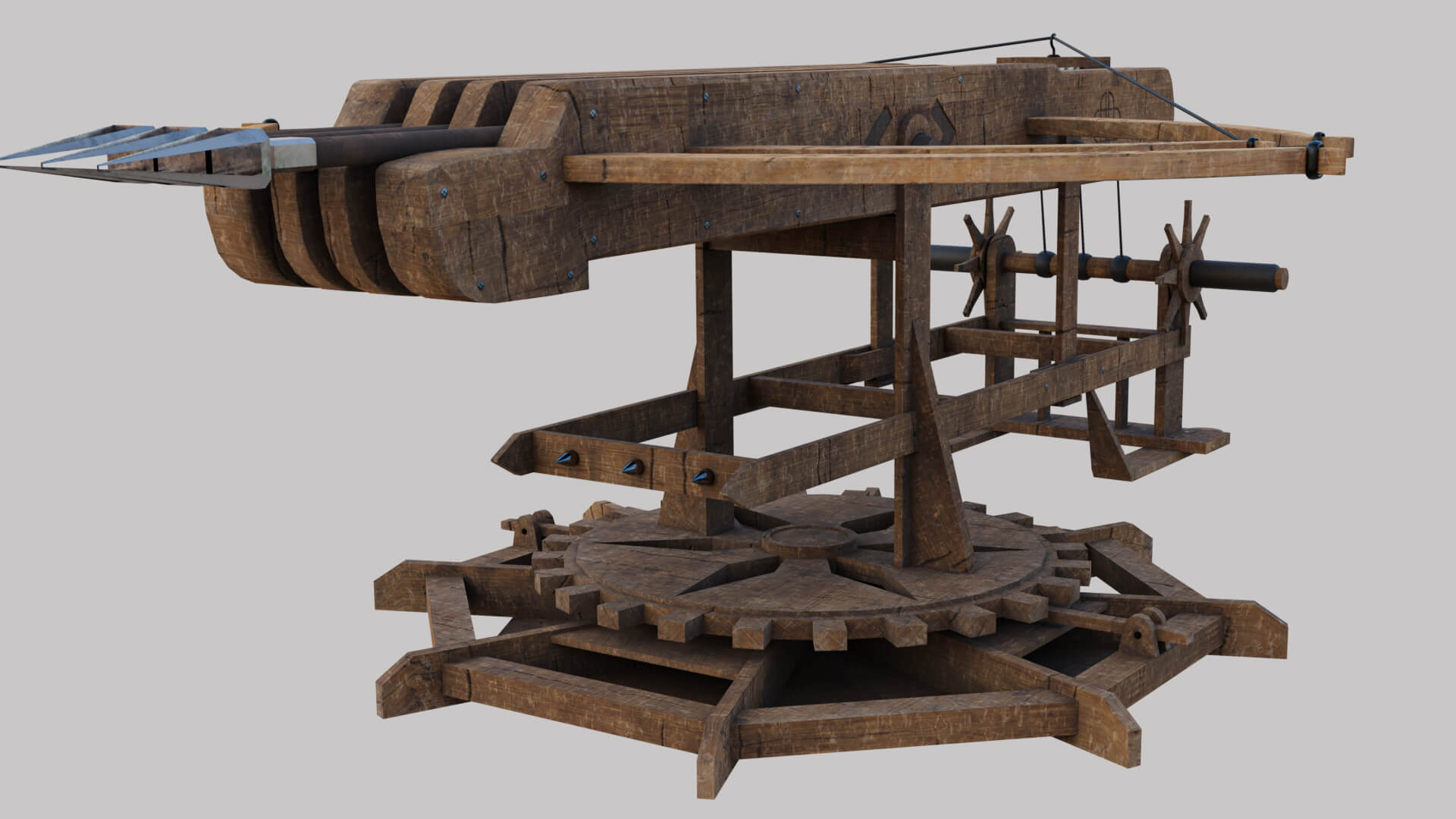 Ballista Weapon - Rocket Arrow Launcher 3D Model by Eight Vertex