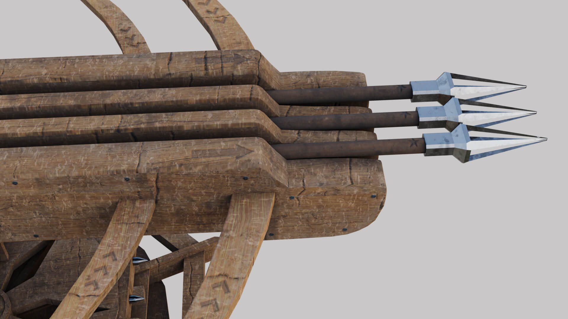 Ballista Weapon - Rocket Arrow Launcher 3D Model by Eight Vertex