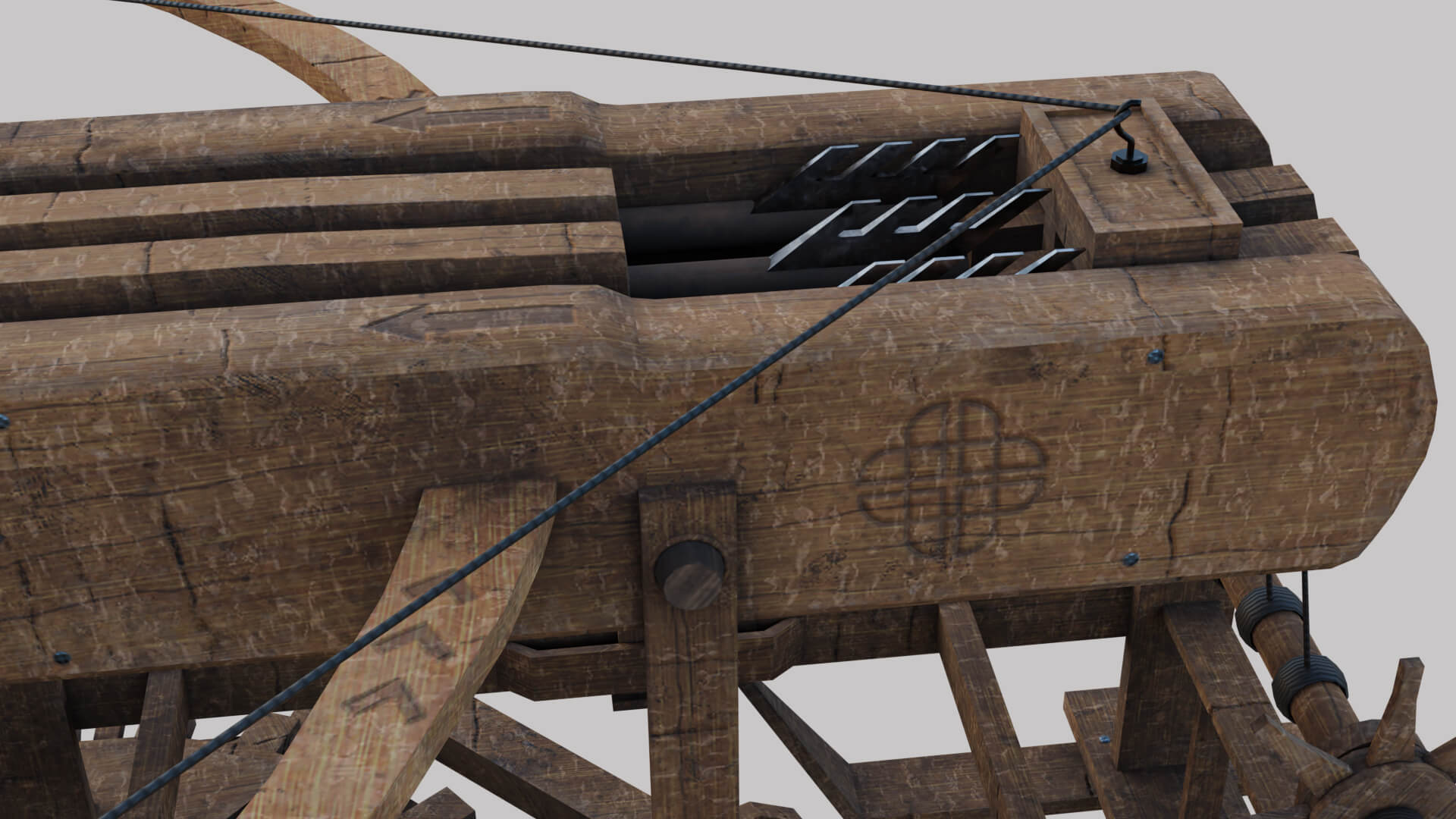 Ballista Weapon - Rocket Arrow Launcher 3D Model by Eight Vertex