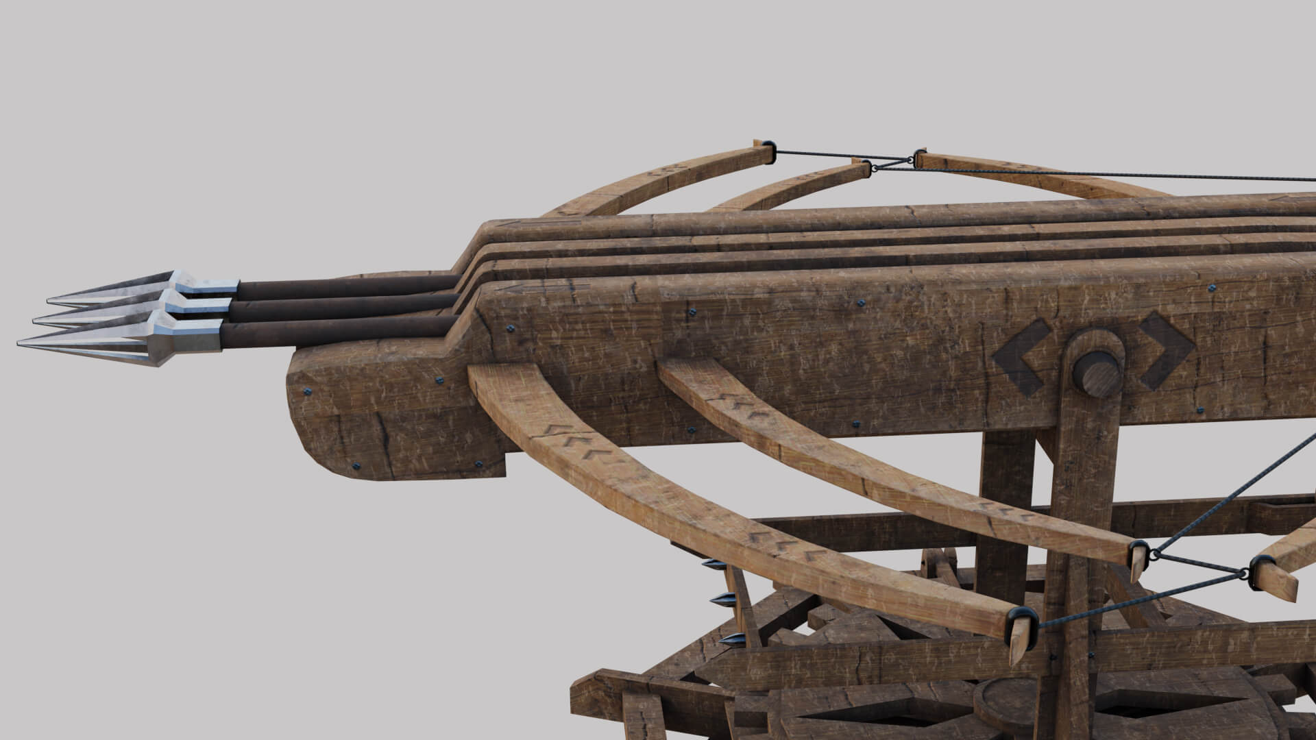 Ballista Weapon - Rocket Arrow Launcher 3D Model by Eight Vertex