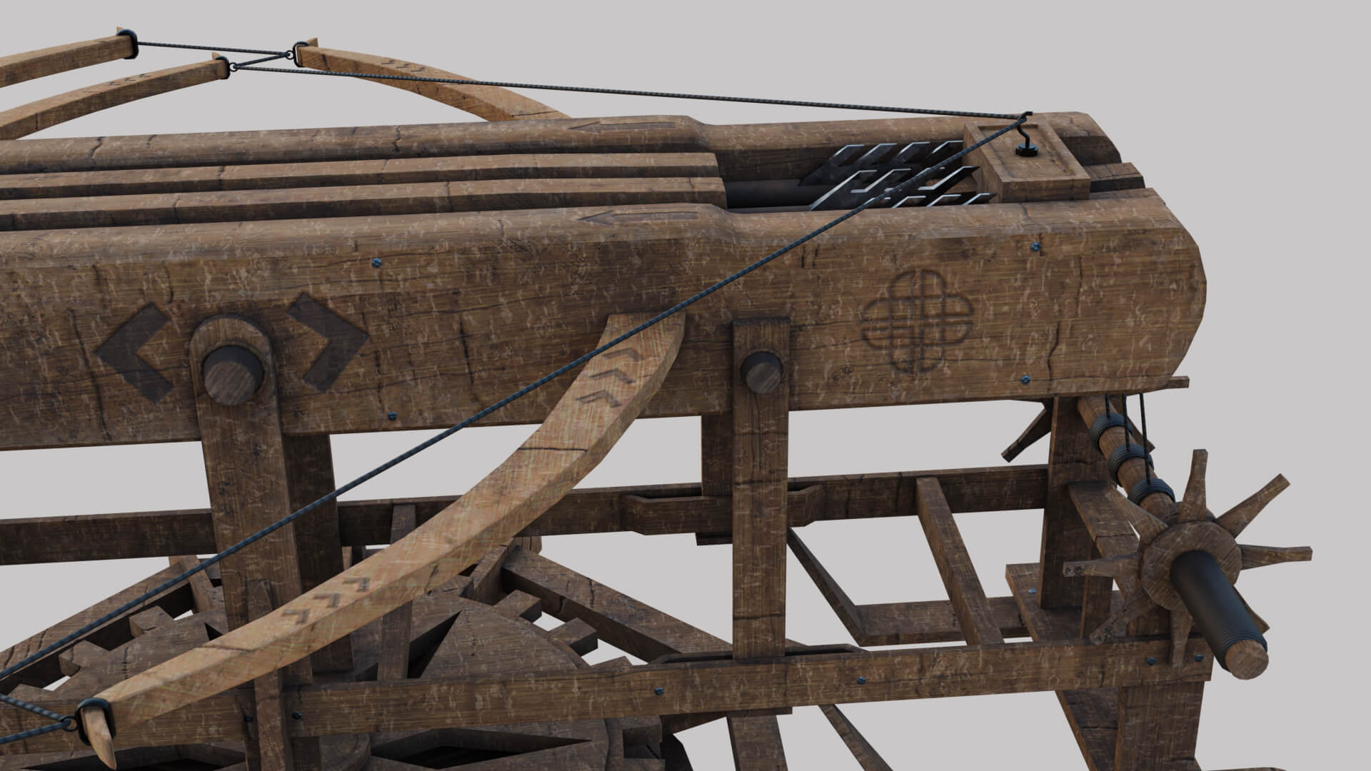 Ballista Weapon - Rocket Arrow Launcher 3D Model by Eight Vertex