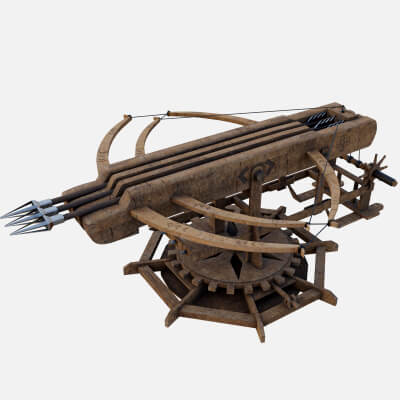 Ballista Weapon - Rocket Arrow Launcher 3D Model by Eight Vertex
