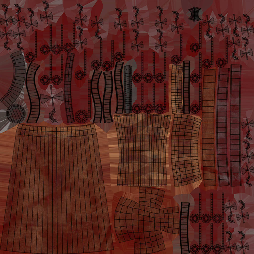 Baseball Bat Weapon Bloody All PBR Unity UE Textures - 3D Model by ...