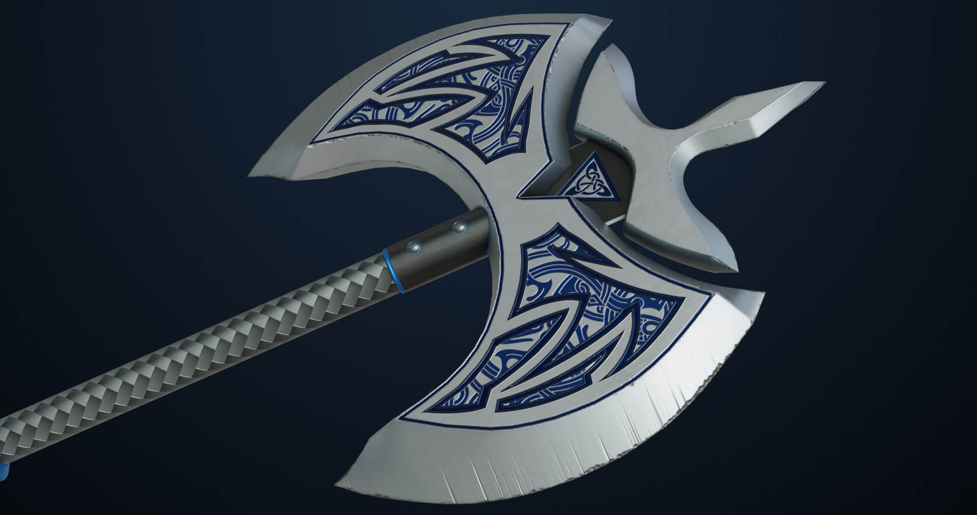 Battle Axe 04 - 3D Model by Eight Vertex