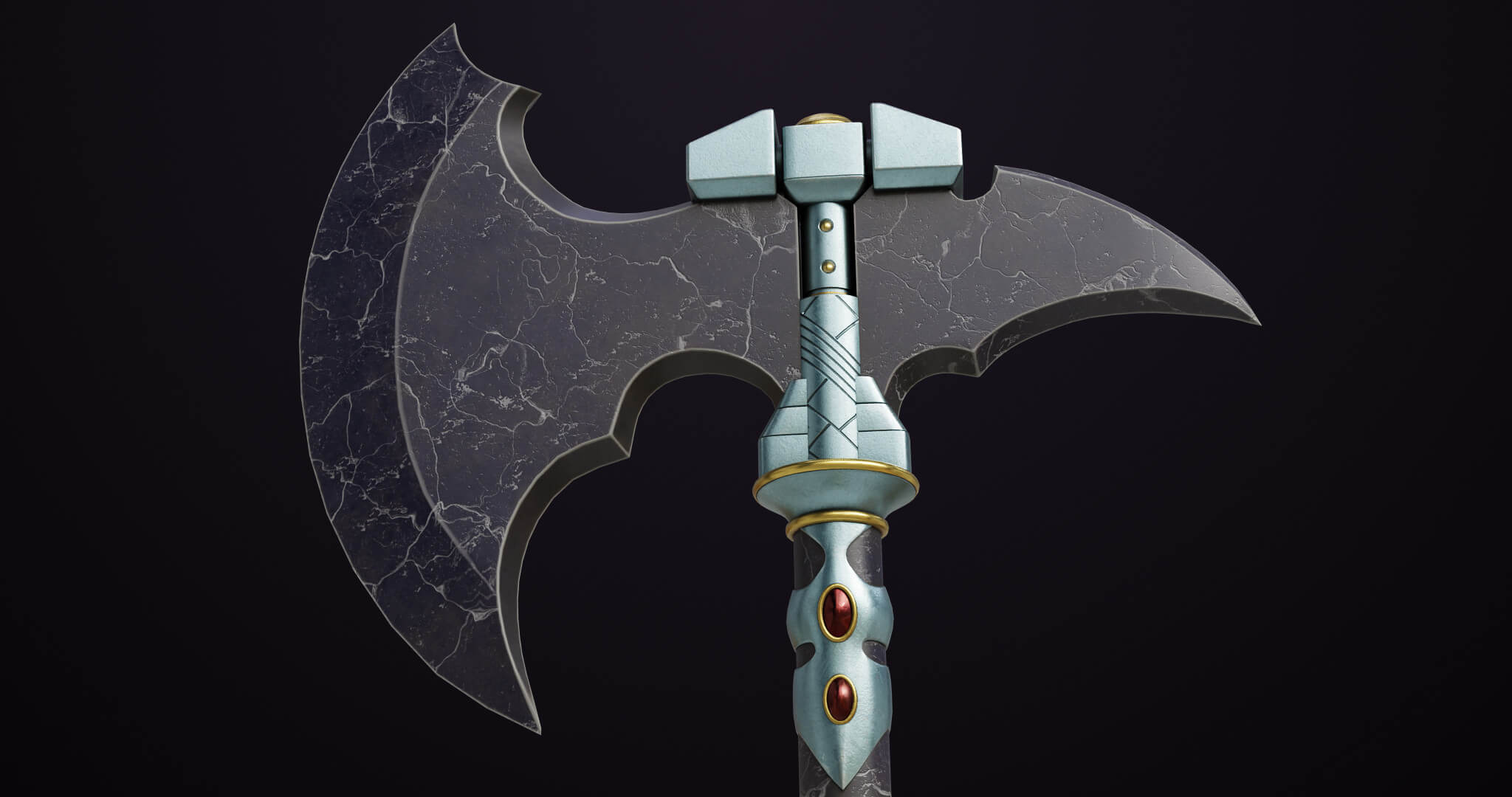 Battle Axe 08 All PBR Unity UE Textures Included - 3D Model by Eight Vertex