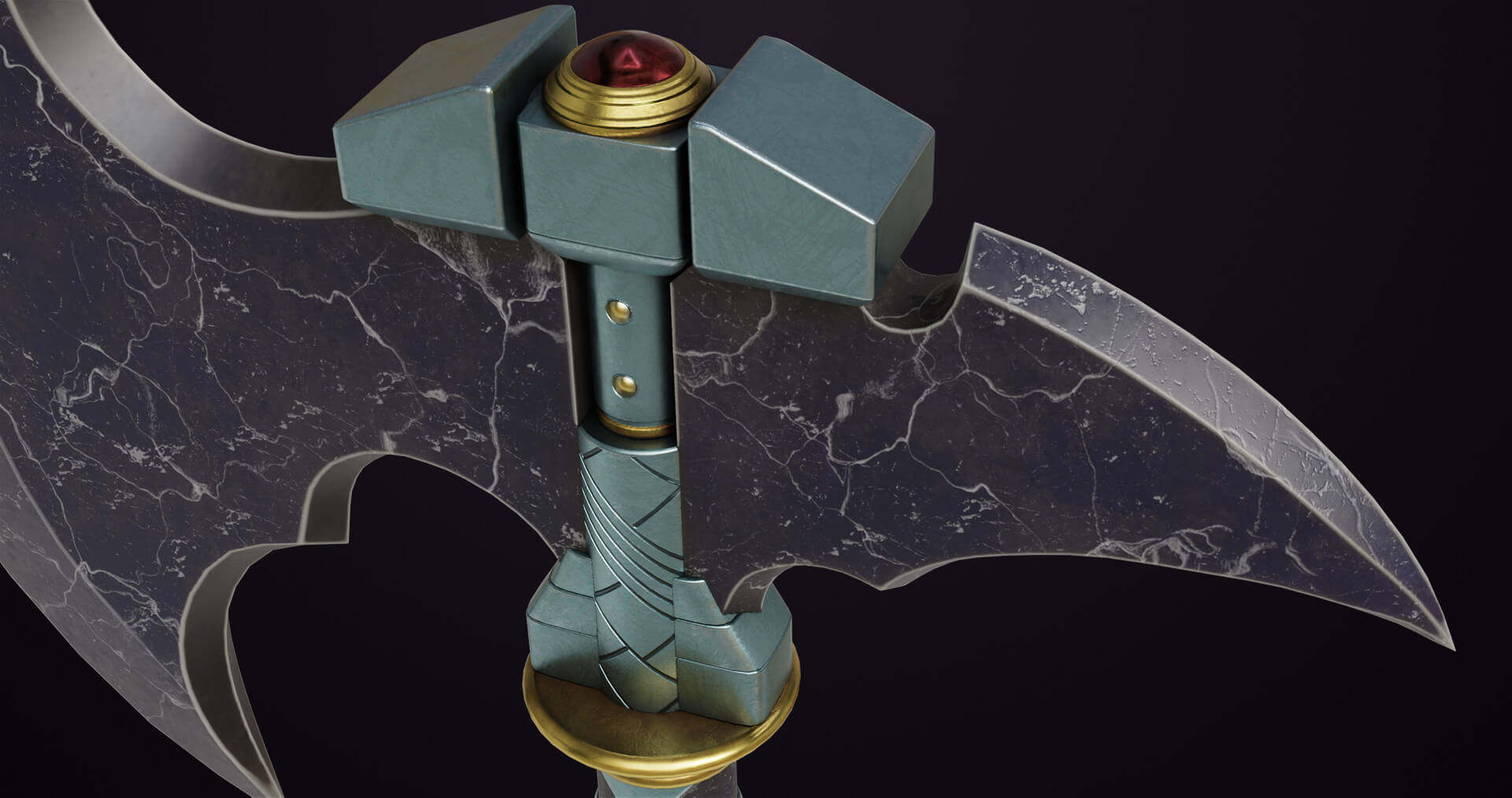 Battle Axe 08 All PBR Unity UE Textures Included - 3D Model by Eight Vertex