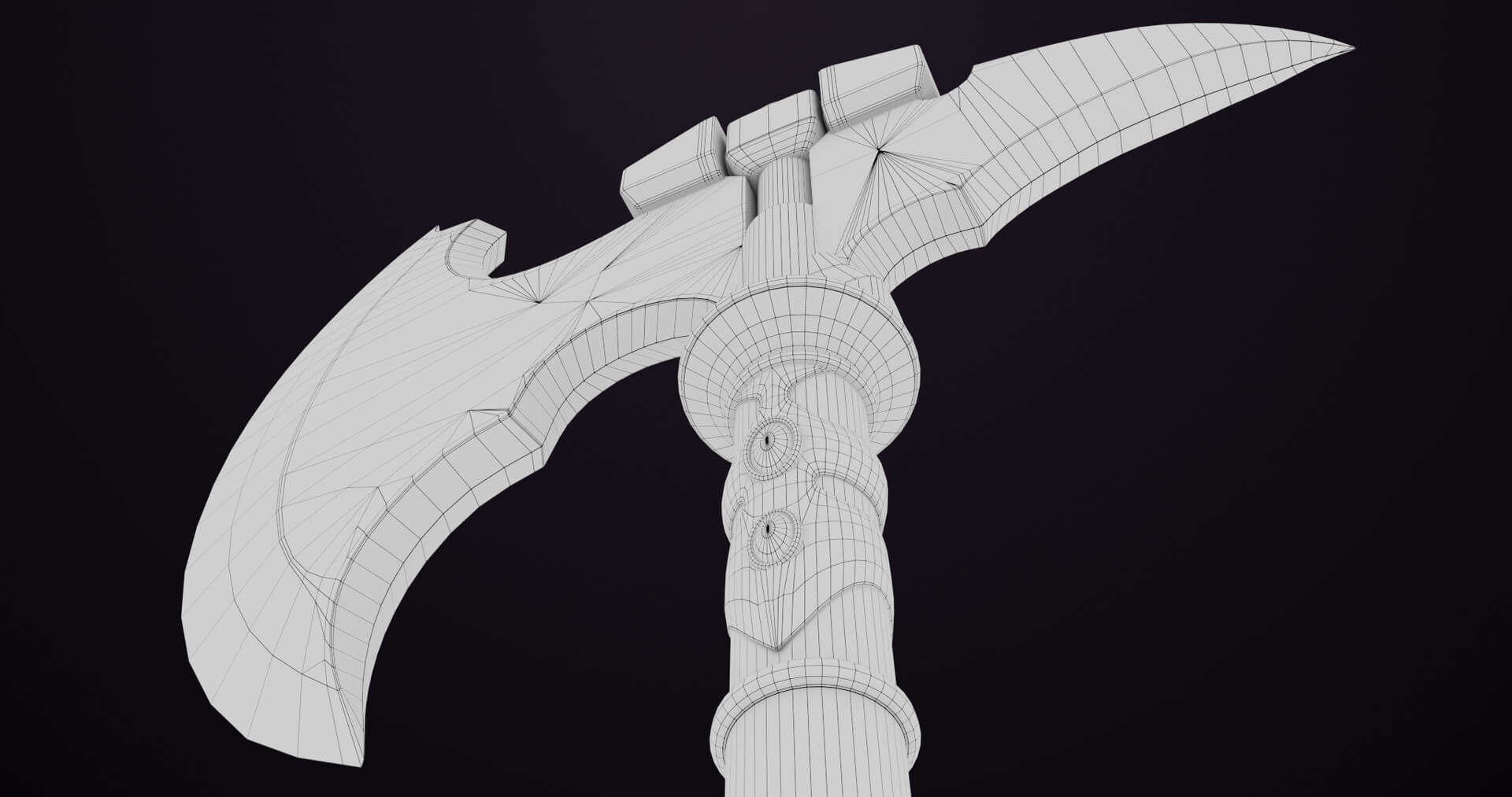 Battle Axe 08 All PBR Unity UE Textures Included - 3D Model by Eight Vertex