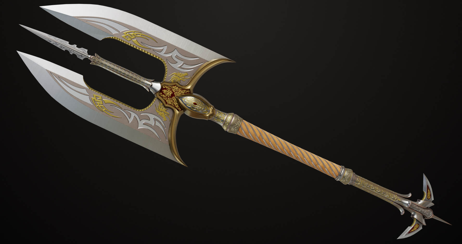 Battle Axe 10 All PBR Unity UE Textures - 3D Model by Eight Vertex