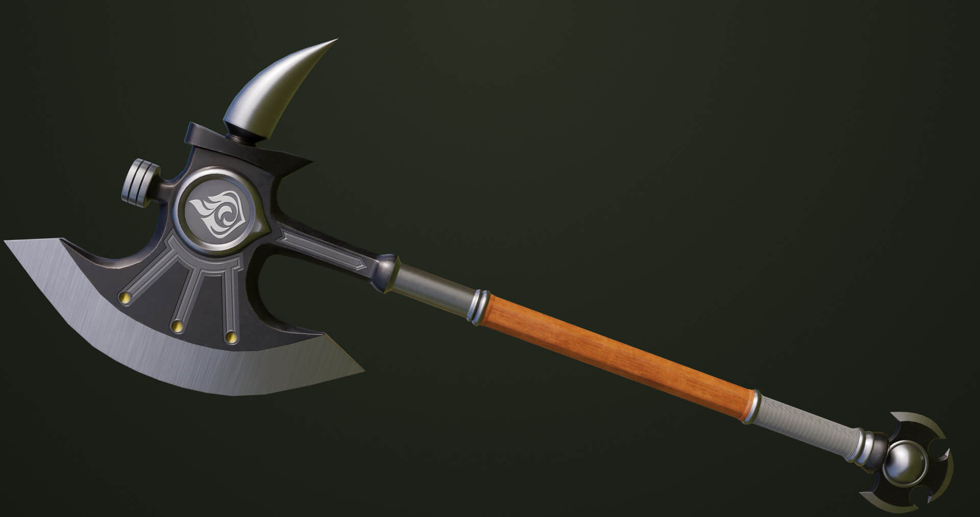 Battle Axe 11 All PBR Unity UE Textures - 3D Model by Eight Vertex