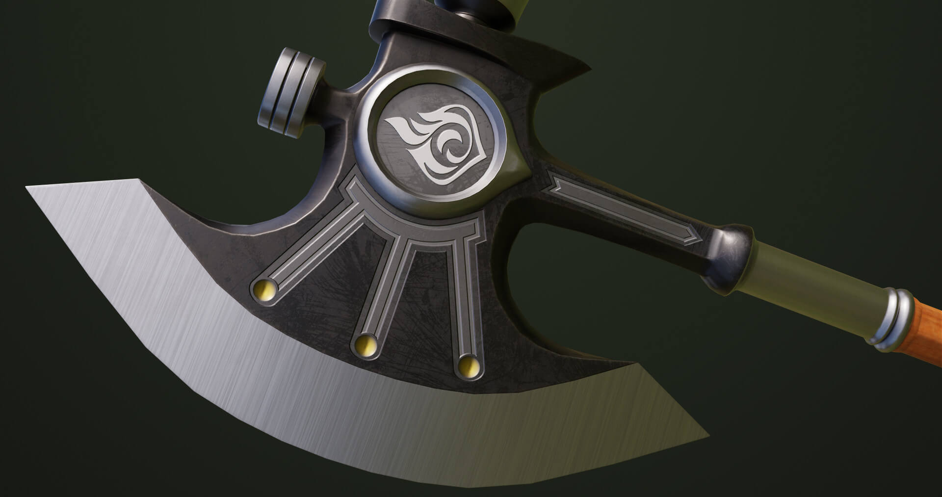 Battle Axe 11 All PBR Unity UE Textures - 3D Model by Eight Vertex