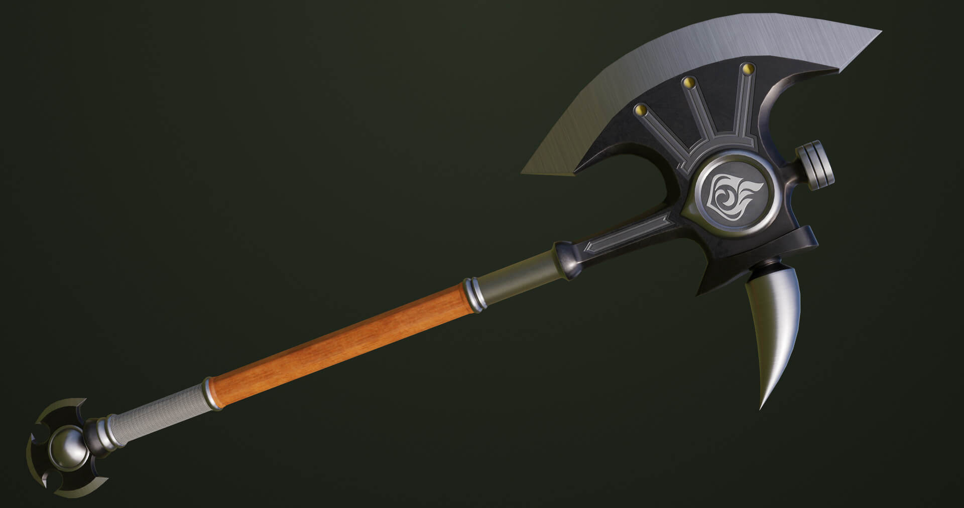 Battle Axe 11 All PBR Unity UE Textures - 3D Model by Eight Vertex