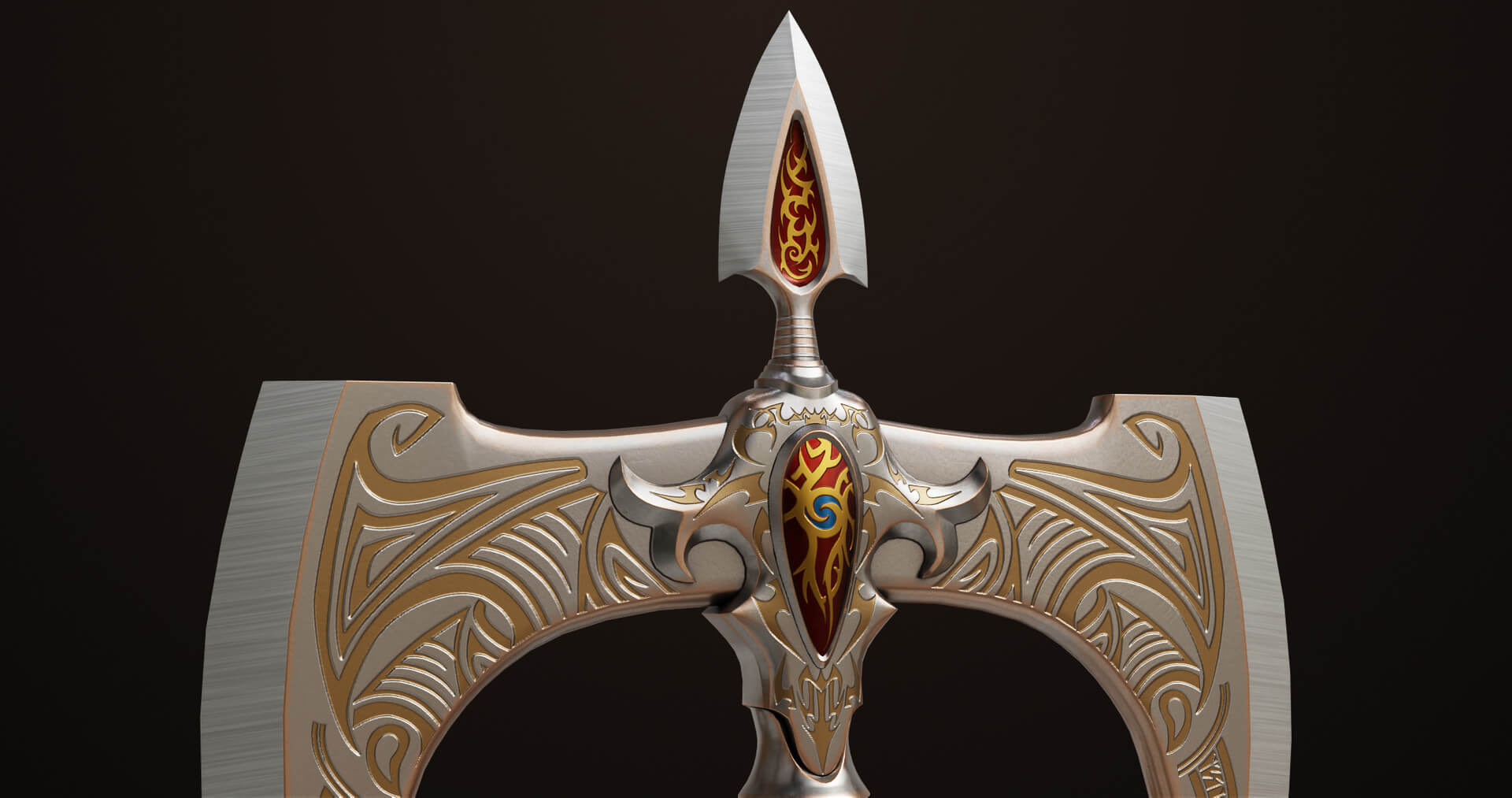 Battle Axe 12 All PBR Unity UE Textures Included - 3D Model by Eight Vertex