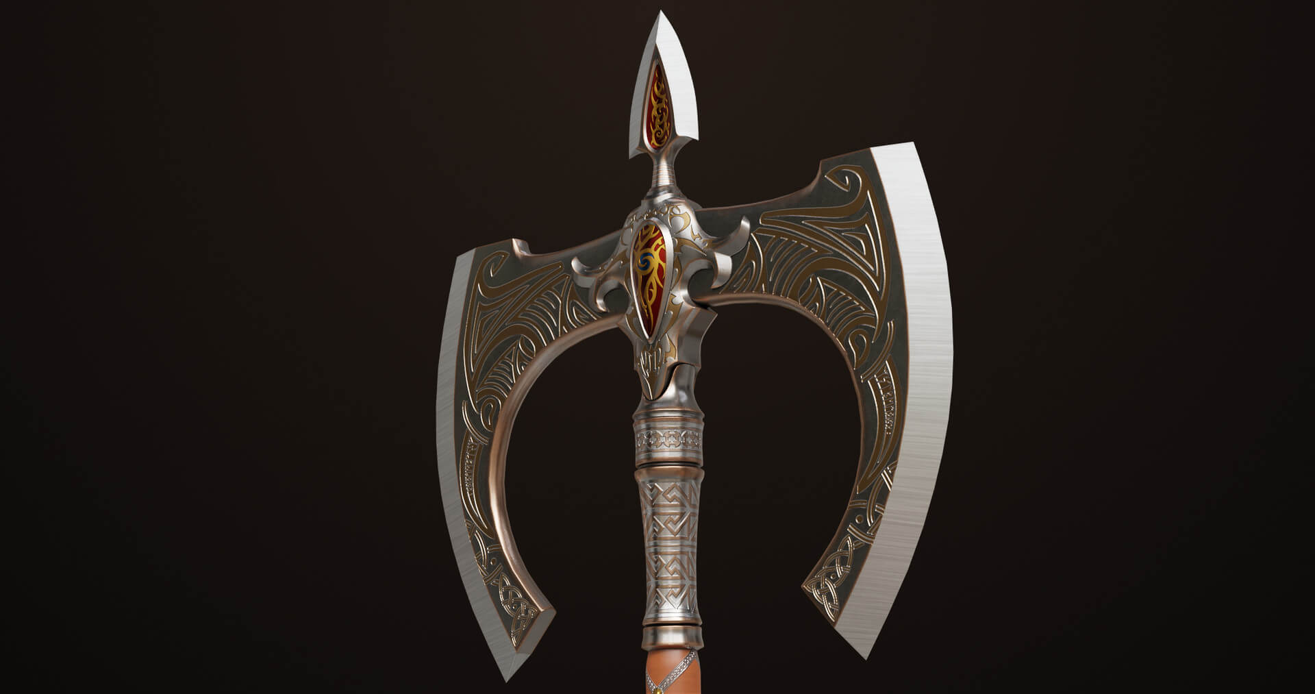 Battle Axe 12 All PBR Unity UE Textures Included - 3D Model by Eight Vertex