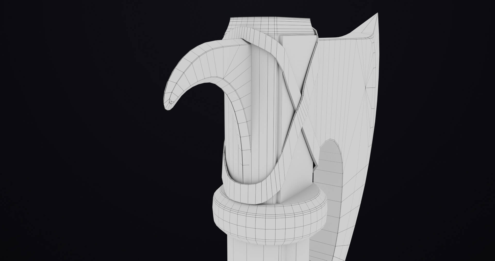 Battle Axe 14 Violet Handle All PBR Unity UE Textures - 3D Model by ...