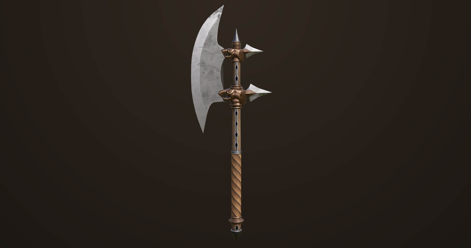 Battle Axe 15 All PBR Unity UE Textures Included - 3D Model by Eight Vertex