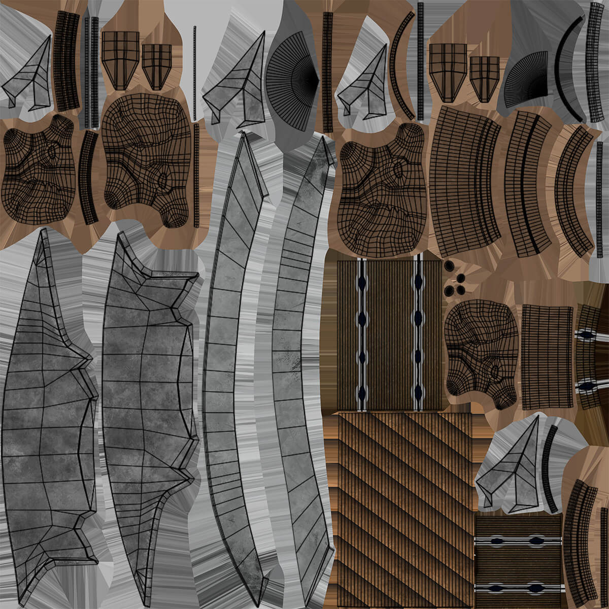 Battle Axe 15 All PBR Unity UE Textures Included - 3D Model by Eight Vertex