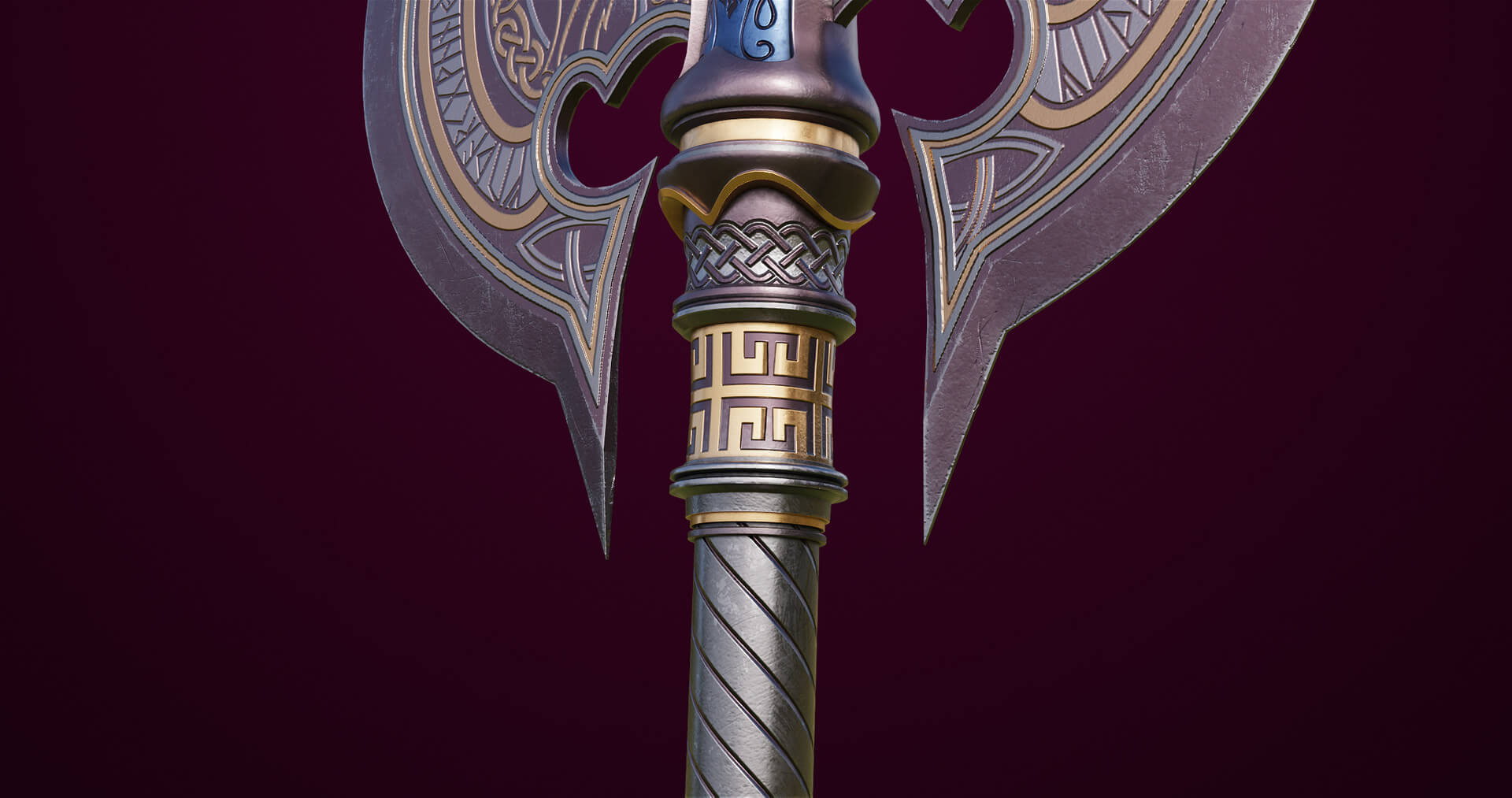 Battle Axe 02 - 3D Model by Eight Vertex