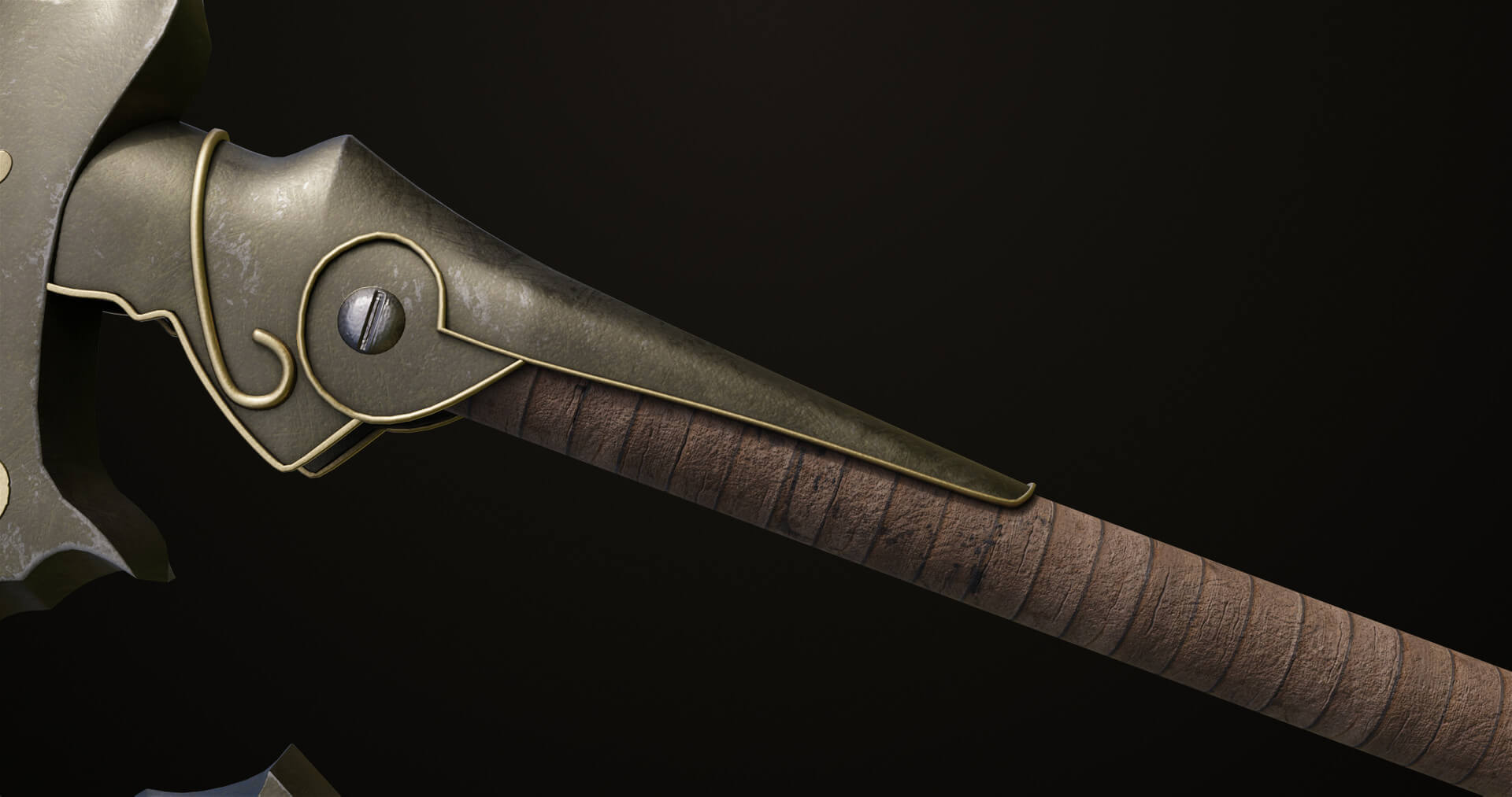 Battle Axe 13 All PBR Unity UE Textures Included - 3D Model by Eight Vertex