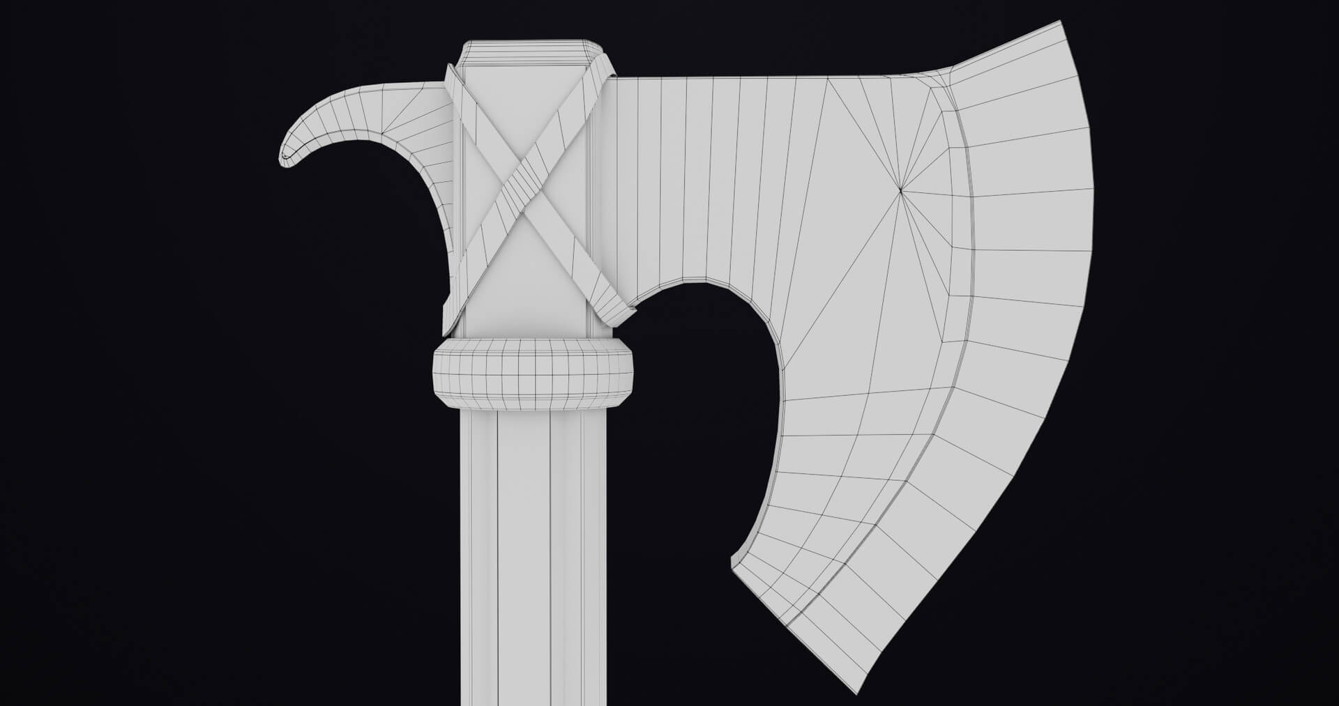 Battle Axe 14 Blue Handle All PBR Unity UE Textures Included - 3D Model ...