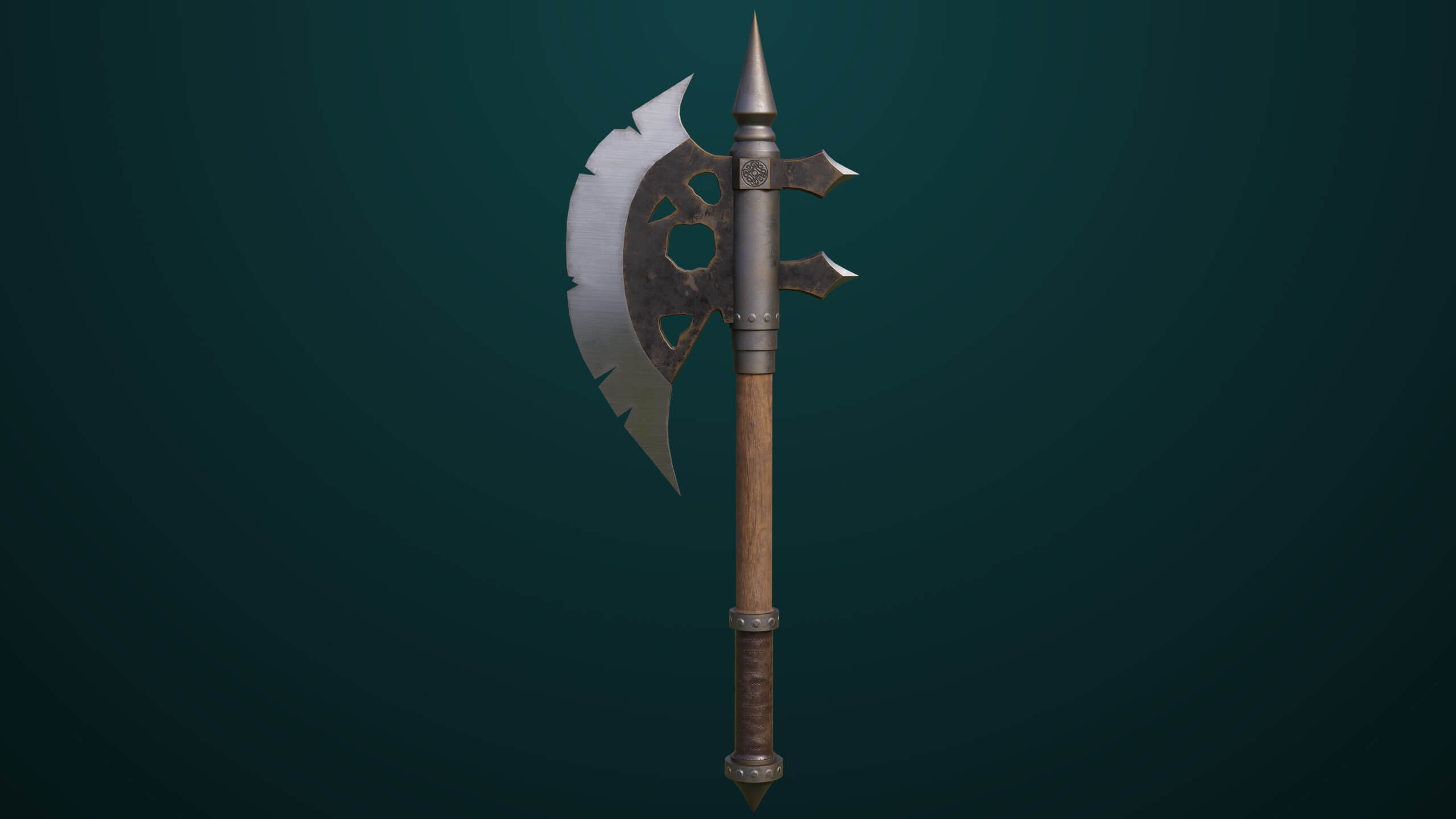 Battle Axe 16 All Pbr Unity Ue Textures Included - 3D Model by Eight Vertex