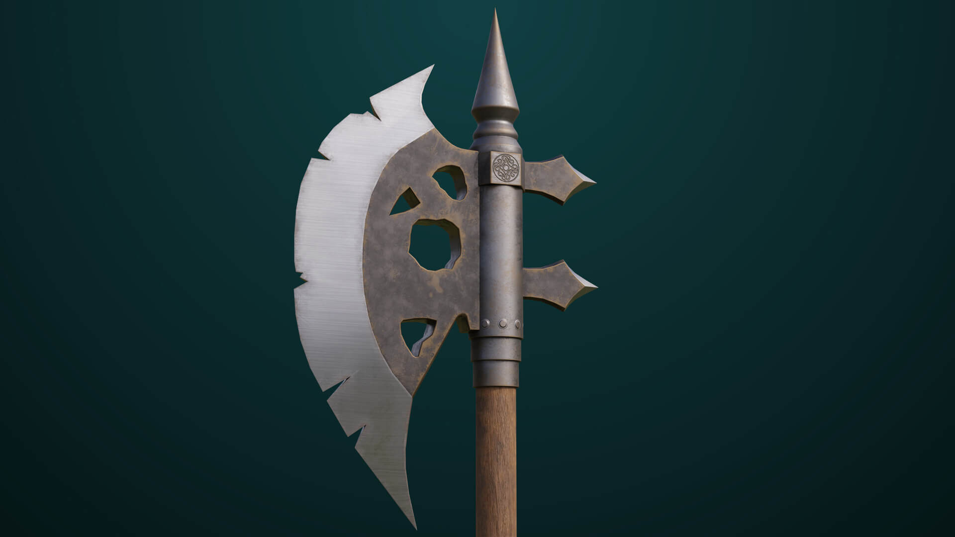 Battle Axe 16 All Pbr Unity Ue Textures Included - 3D Model by Eight Vertex