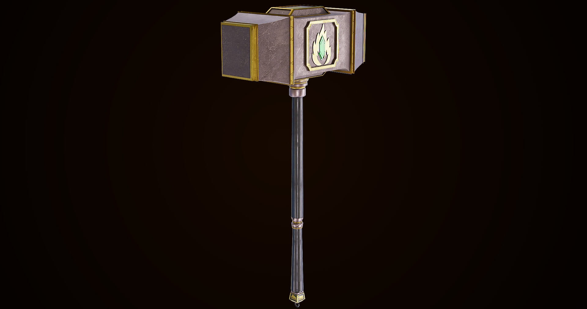 Battle Hammer 02 All PBR Unity UE Textures - 3D Model by Eight Vertex