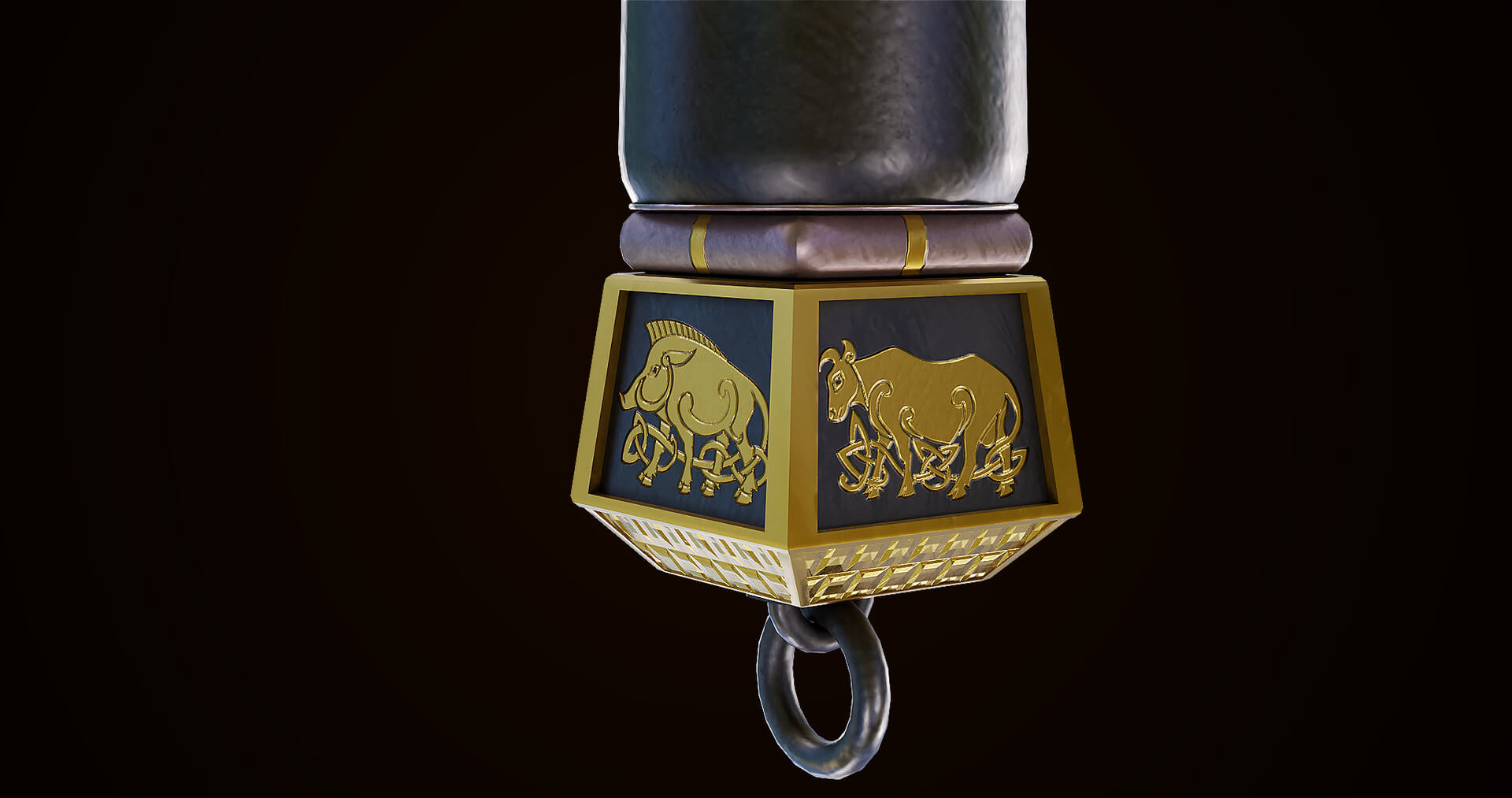 Battle Hammer 02 All PBR Unity UE Textures - 3D Model by Eight Vertex