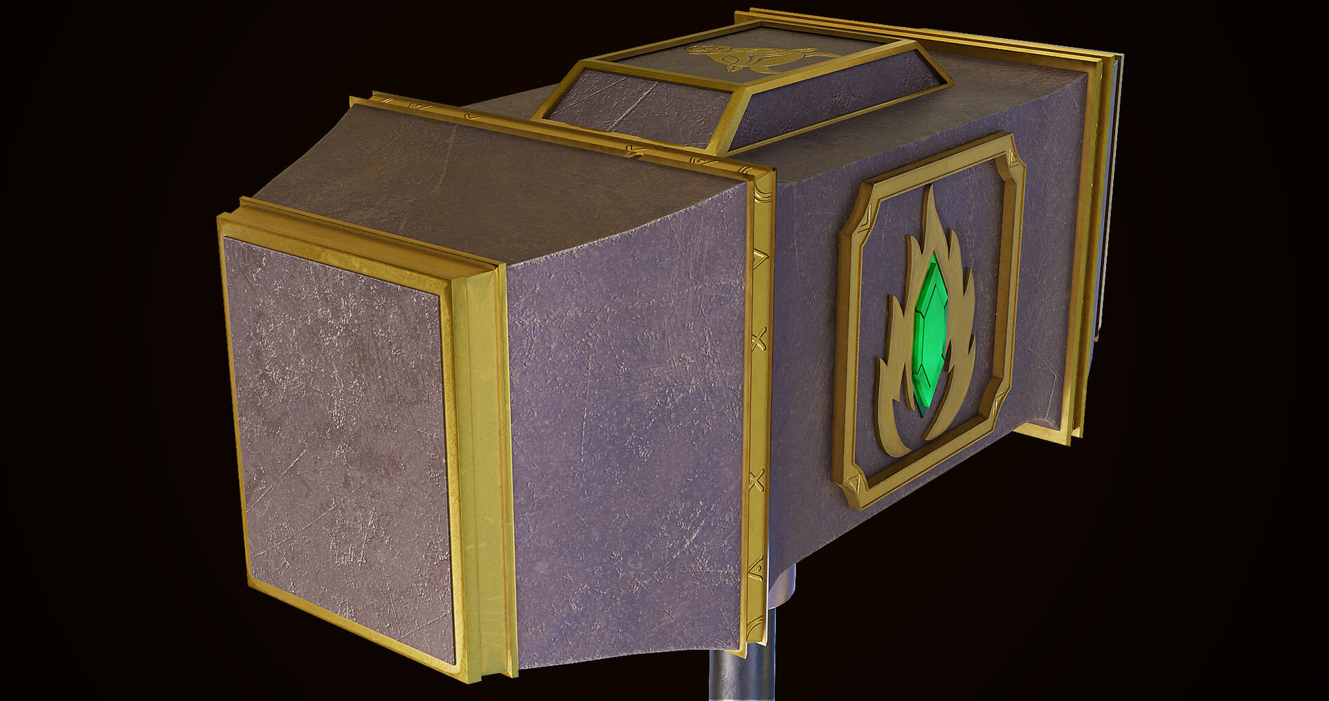 Battle Hammer 02 All PBR Unity UE Textures - 3D Model by Eight Vertex