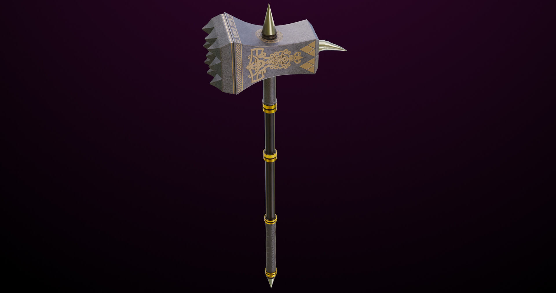 5 Battle Hammers Collection All PBR Unity UE Textures by Eight Vertex