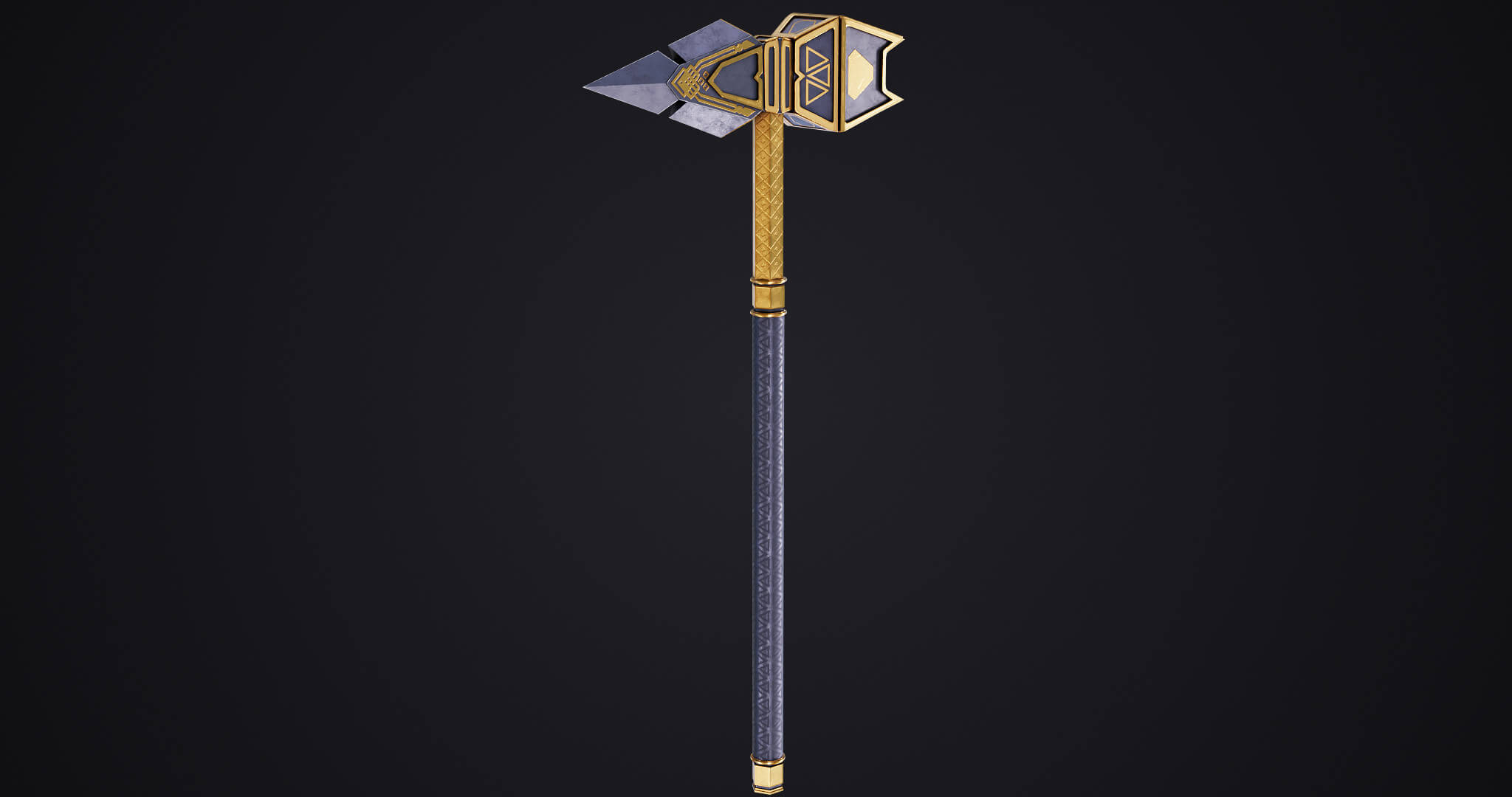 Battle Hammer 04 All PBR Unity UE Textures - 3D Model by Eight Vertex