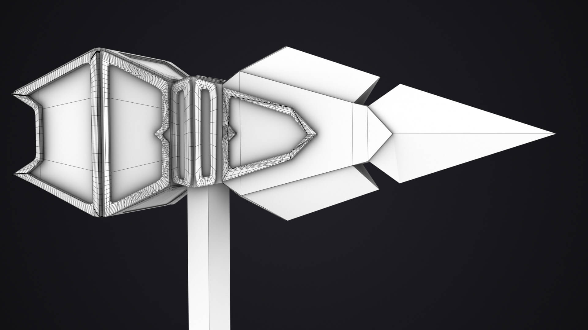 Battle Hammer 04 All PBR Unity UE Textures - 3D Model by Eight Vertex