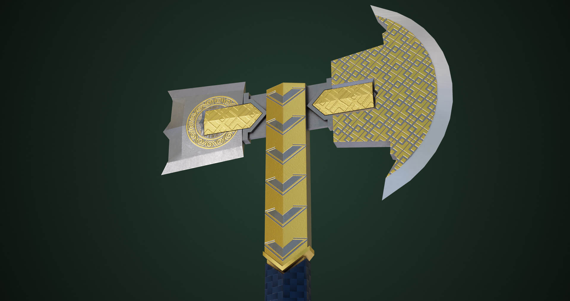 Battle Hammer 05 All PBR Unity UE Textures - 3D Model by Eight Vertex