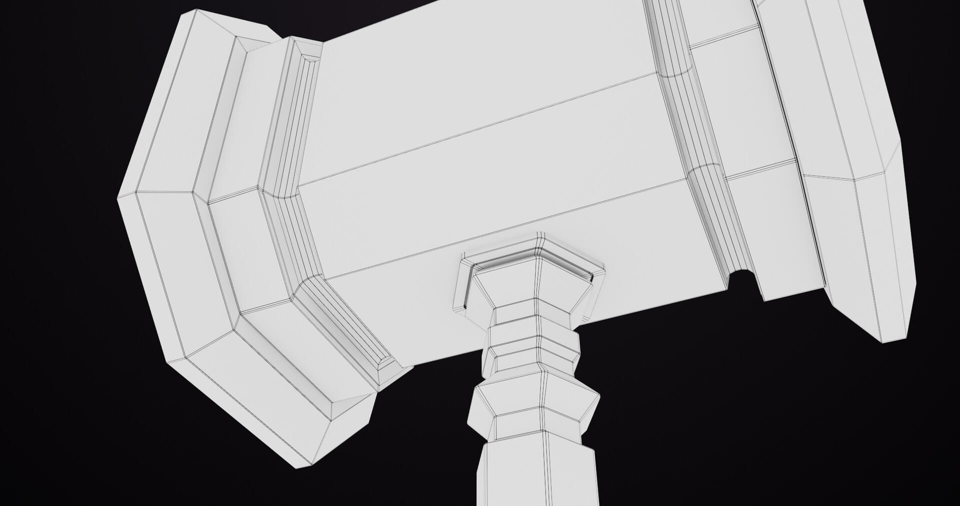 Battle Hammer 06 All PBR Unity UE Textures - 3D Model by Eight Vertex