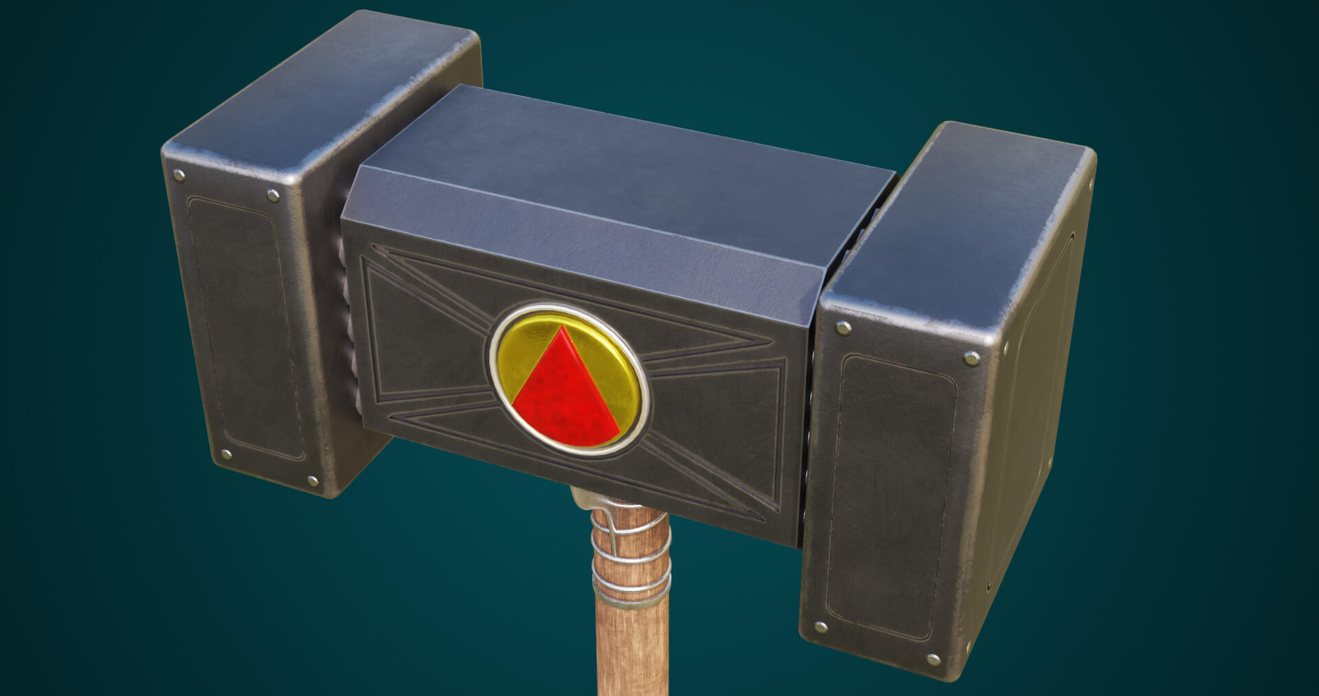 Battle Hammer 10 All PBR Unity UE Textures - 3D Model by Eight Vertex