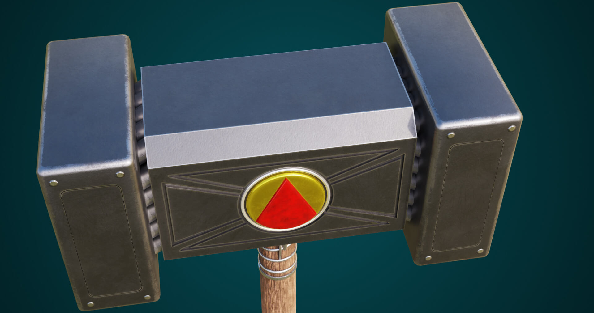 Battle Hammer 10 All PBR Unity UE Textures - 3D Model by Eight Vertex